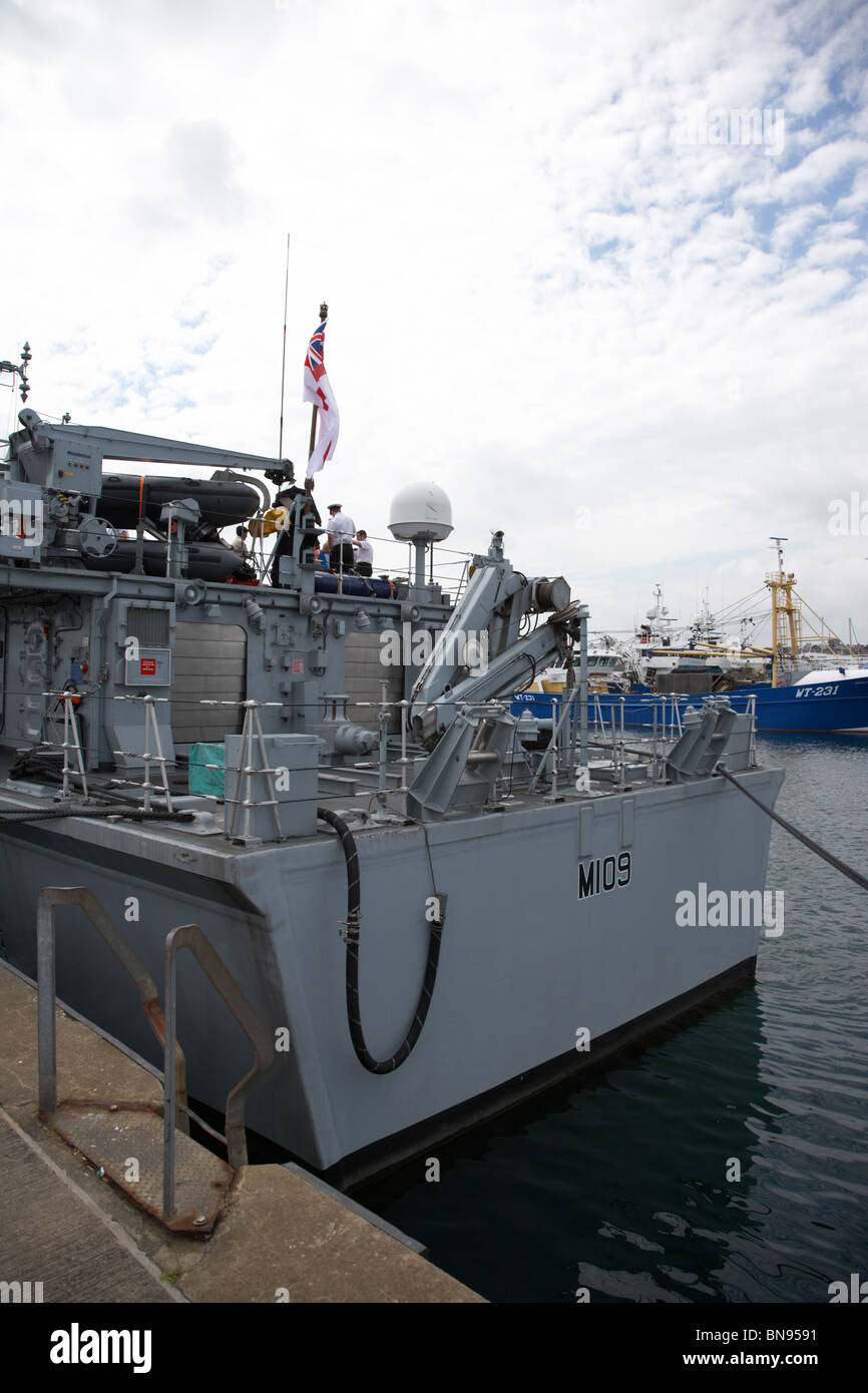 stern of HMS Bangor berthed in bangor harbour Stock Photo - Alamy