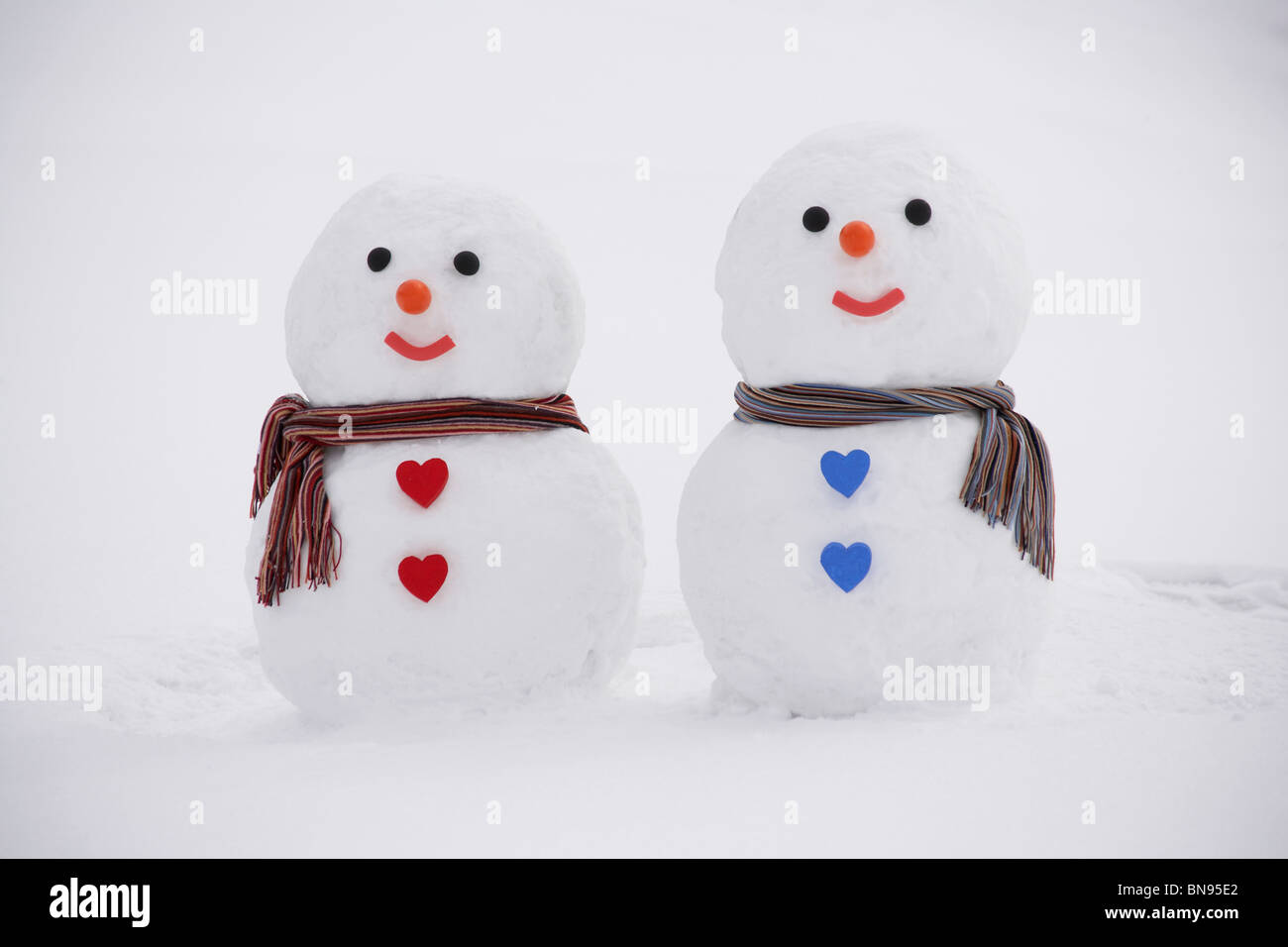 Snowman Couples High Resolution Stock Photography and Images - Alamy
