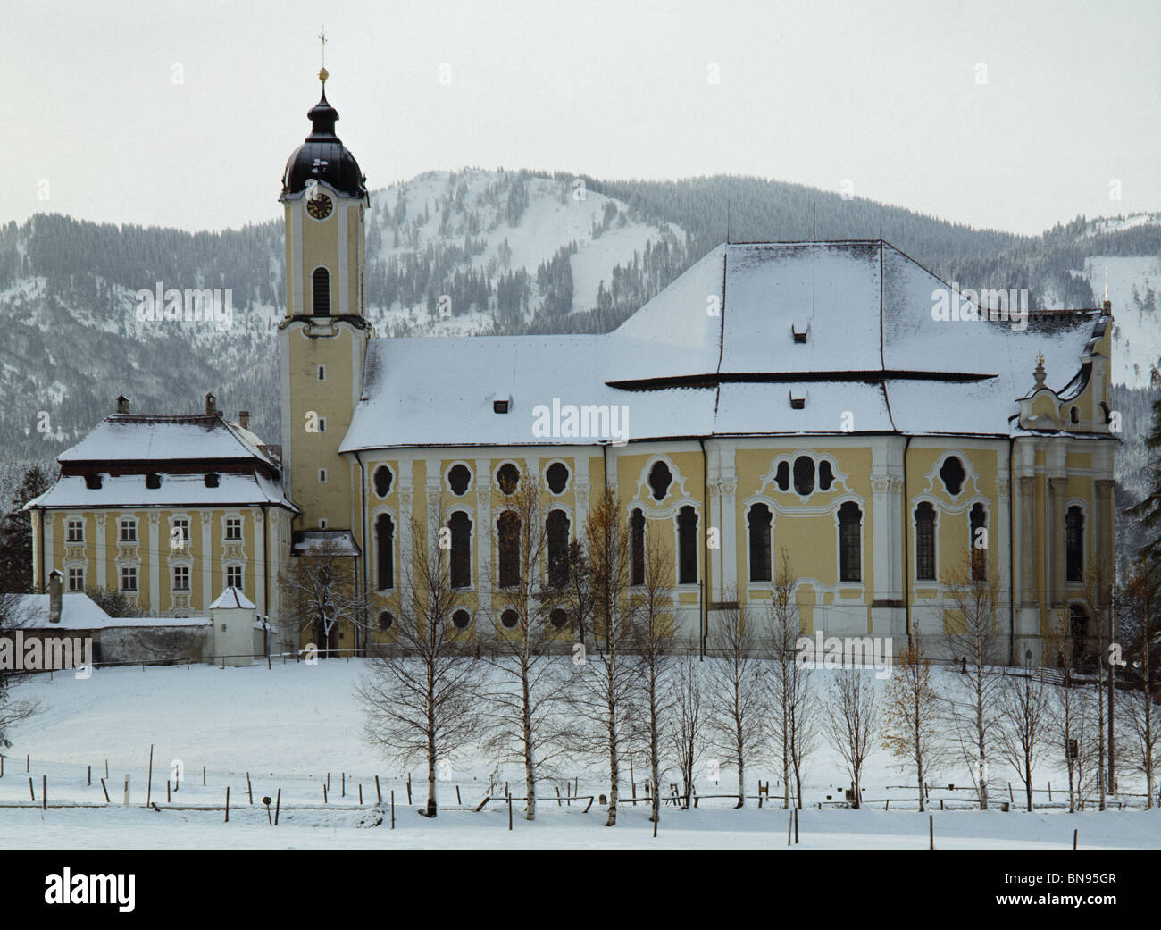Wieskirche, Pilgrimage Church of Wies, Bavaria. Rococo church by ...