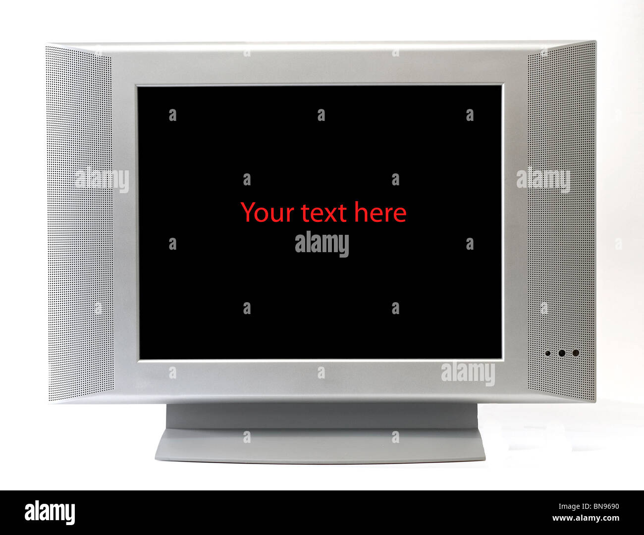 Television set making a background frame for text or images Stock Photo ...