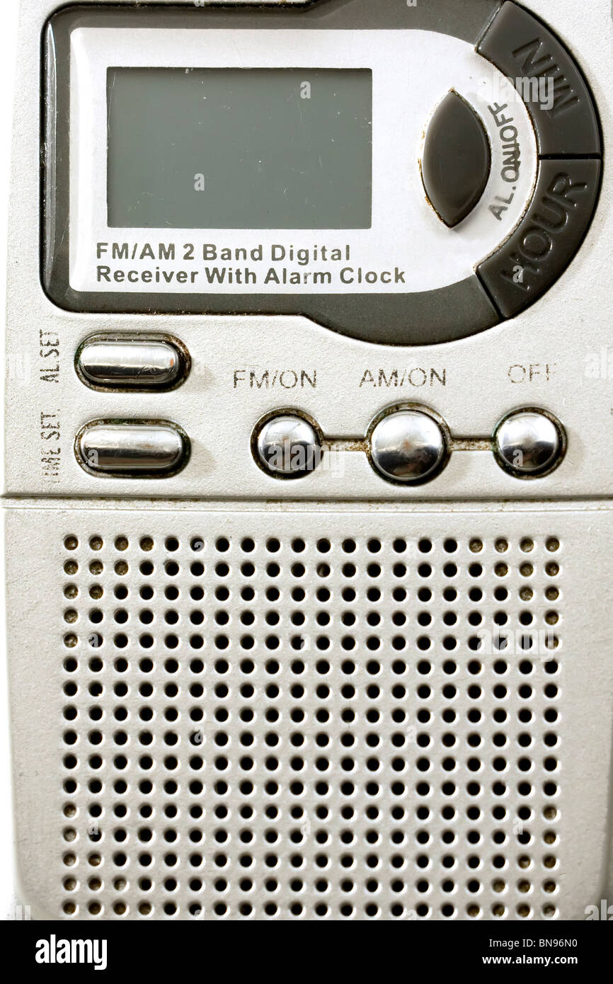 Radio am fm macro front view Stock Photo - Alamy