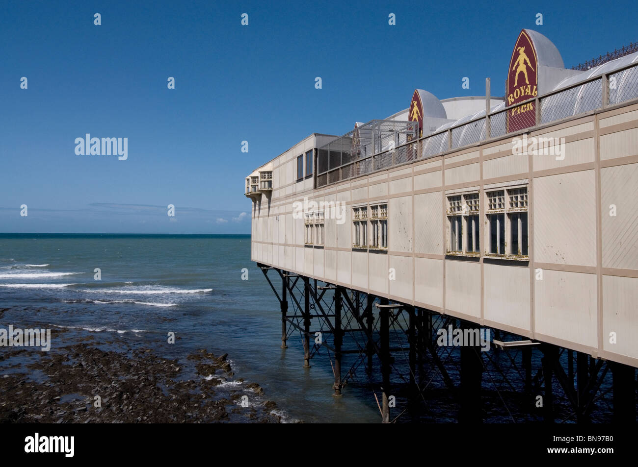 The Pier in Aberystwyth Stock Photo - Alamy