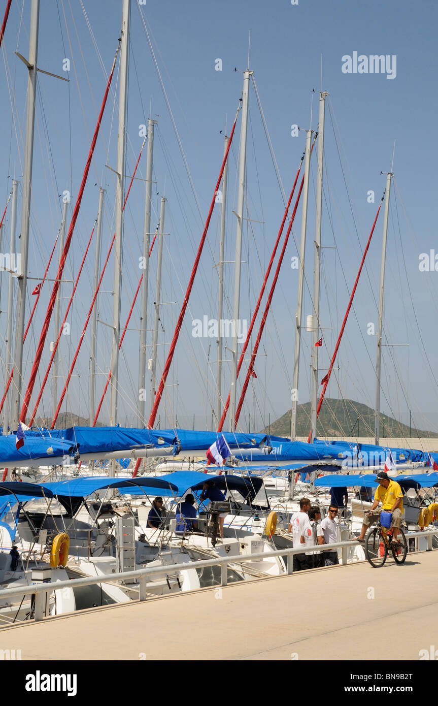 Sunsail company yachts at Turgutries Marina close to Bodrum southwest ...