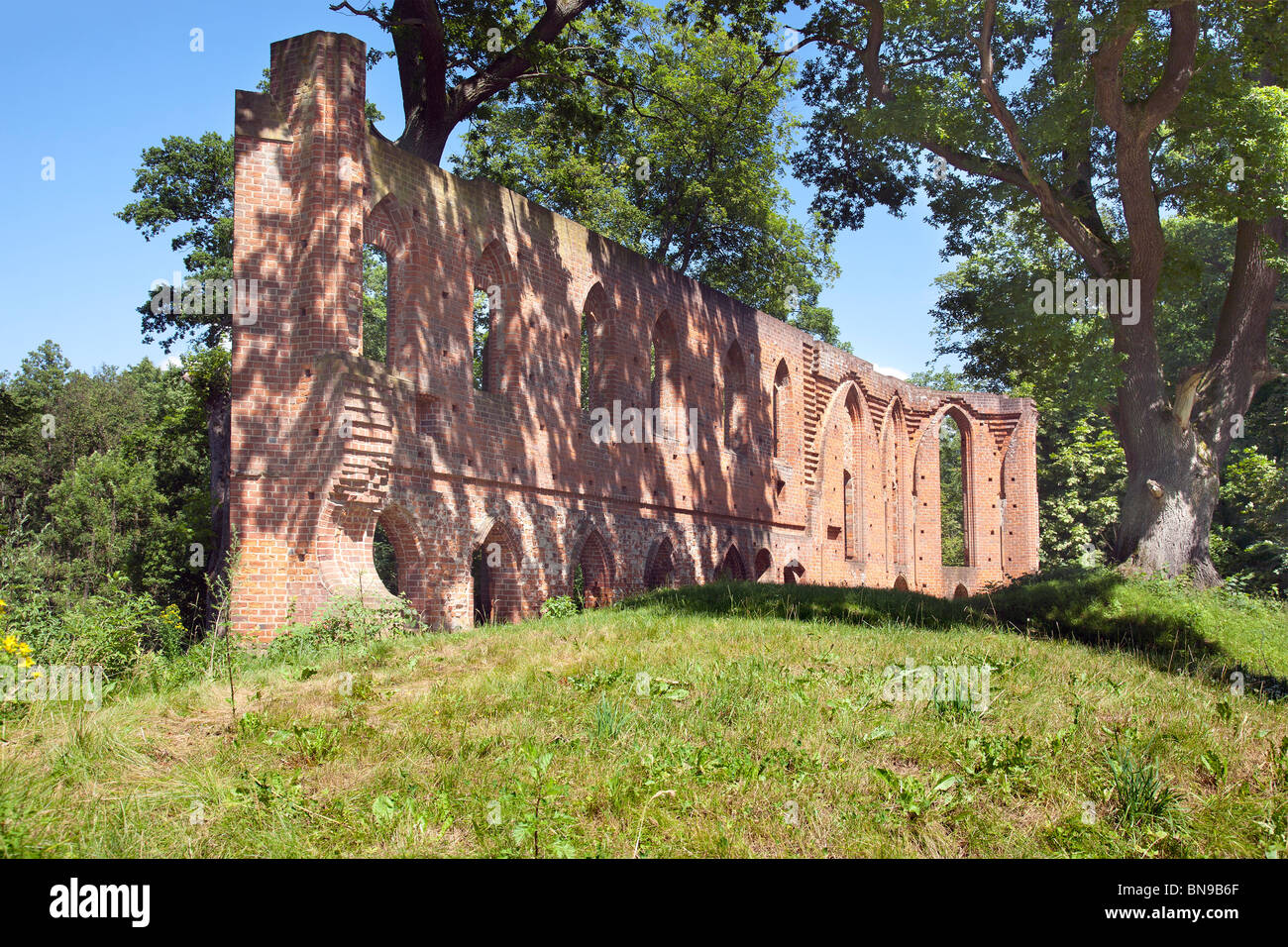 Kloster Ruins, Boitzenburg, Uckermark, Brandenburg, Germany Stock Photo ...