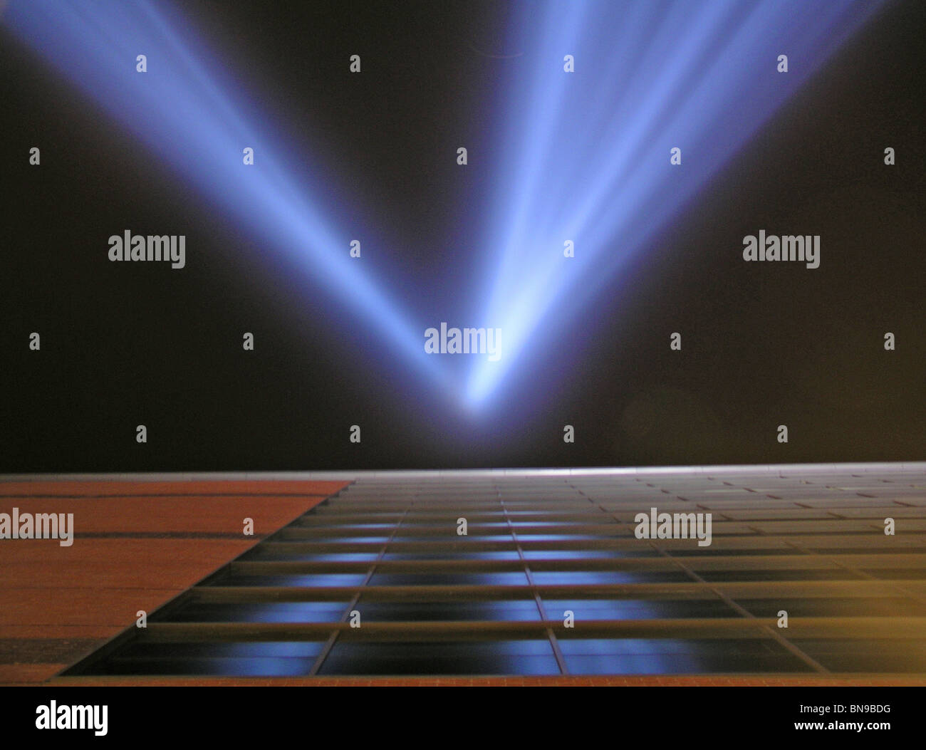 World Trade Center tribute in light Stock Photo - Alamy