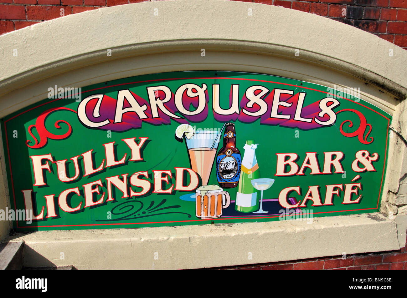 Carousel's Bar and Cafe on waterfront, Brighton, East Sussex, England ...