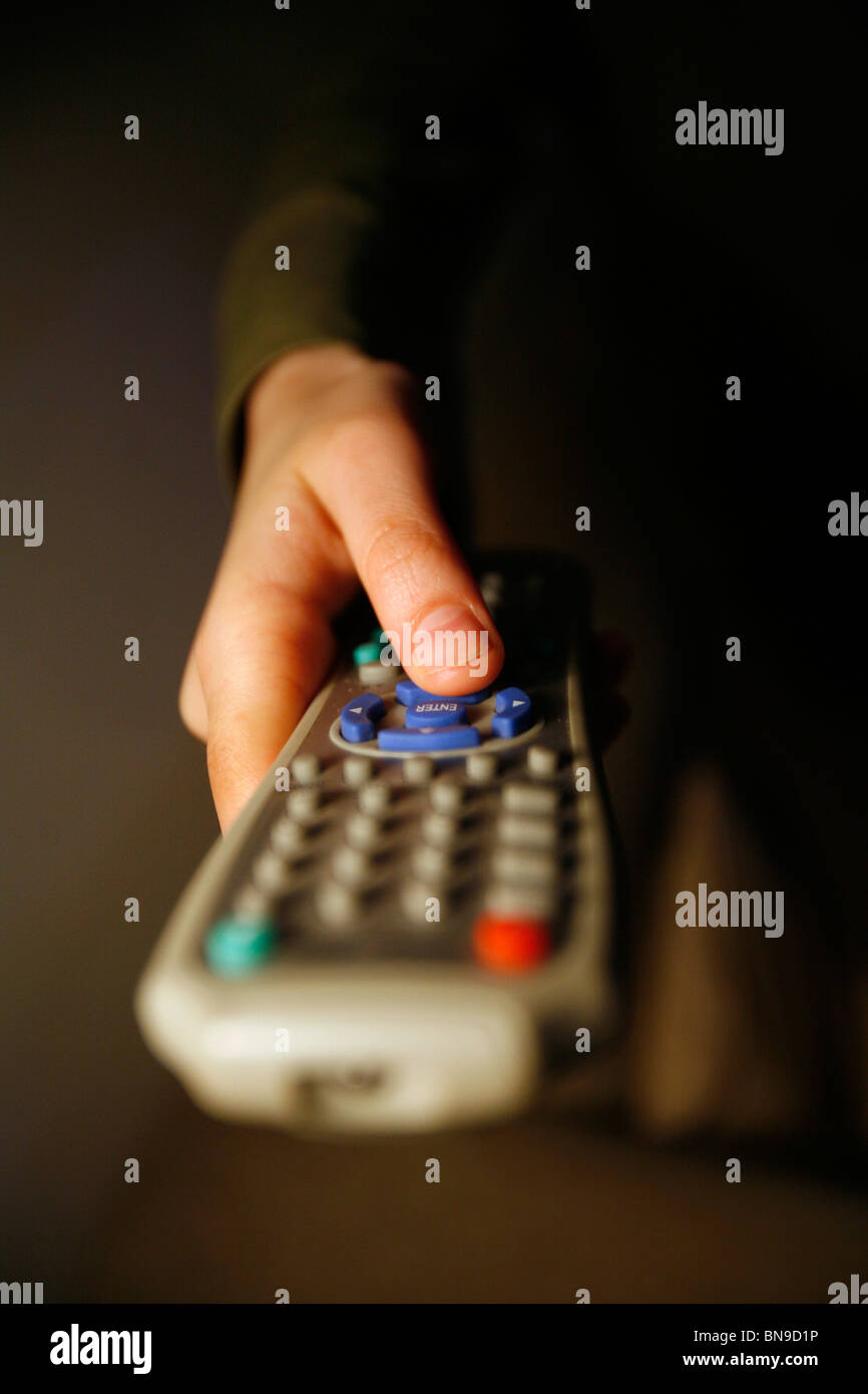 Remote controls tv television zapping hi-res stock photography and ...