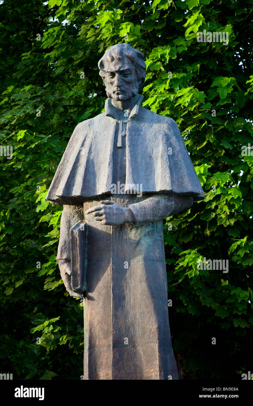 Statue of Solomon Dodashvili, Philosopher in Sighnaghi, Georgia Stock ...