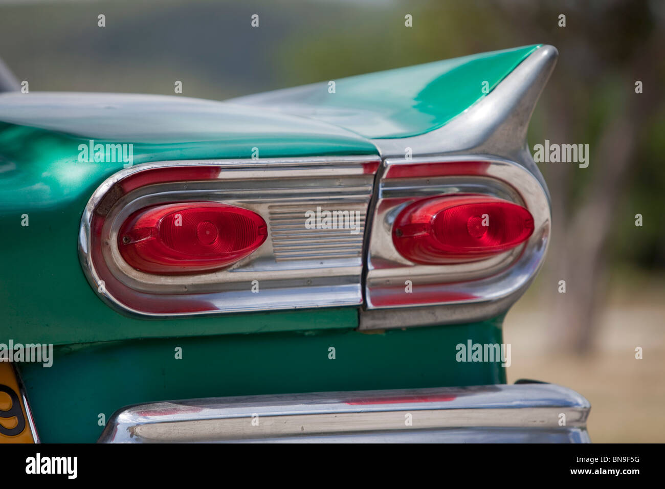 close up of classic 1958 ford in cuba Stock Photo - Alamy