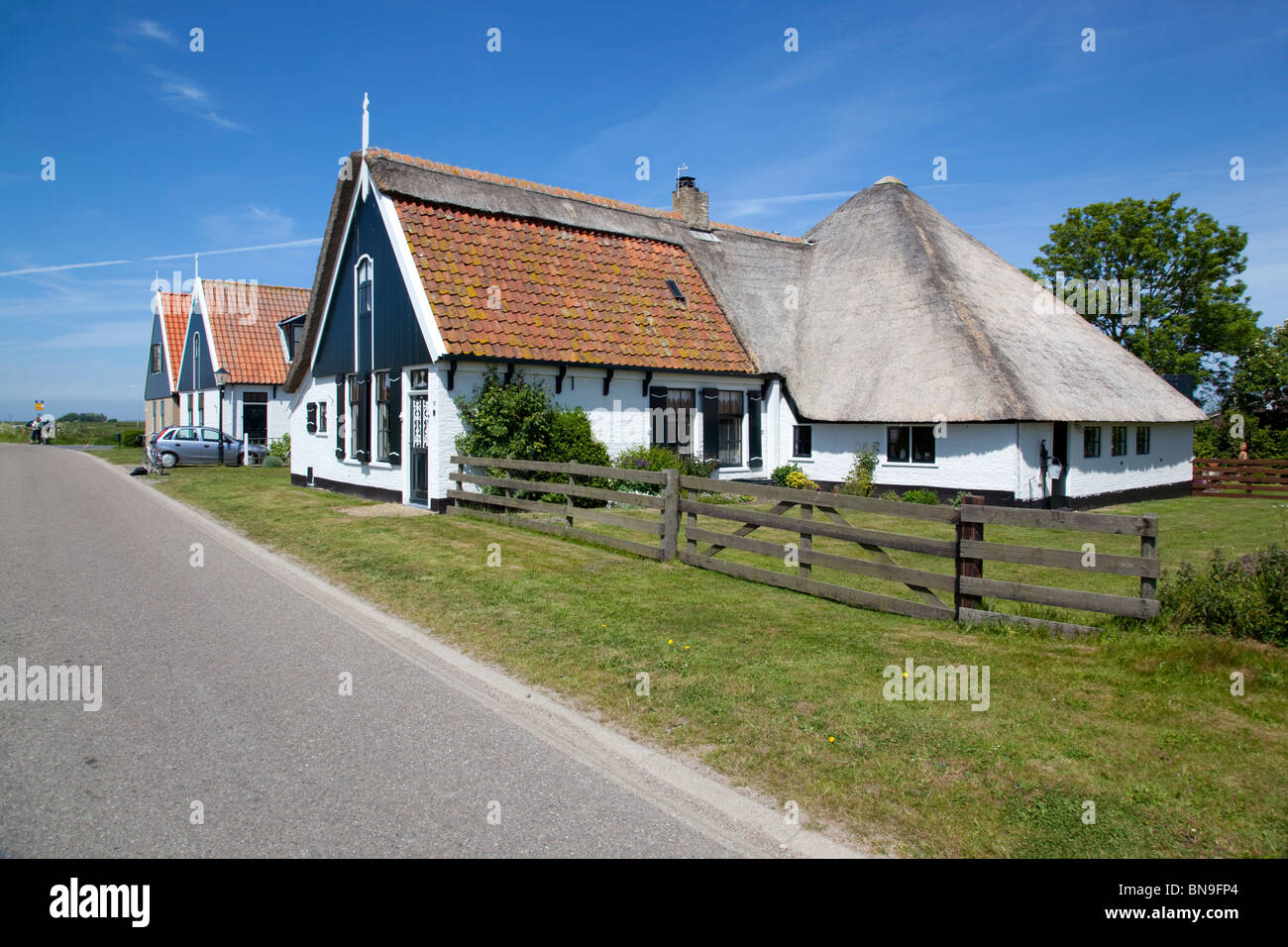 Houses at Oosterend; Texel; Netherlands Stock Photo - Alamy