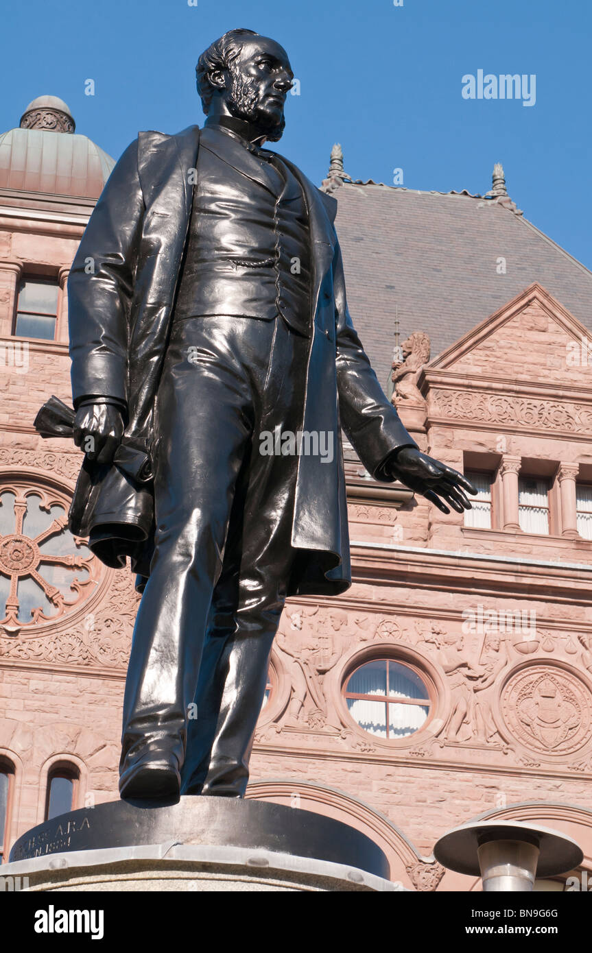 Statue of George Brown, Canadian journalist and politician, Legislative ...