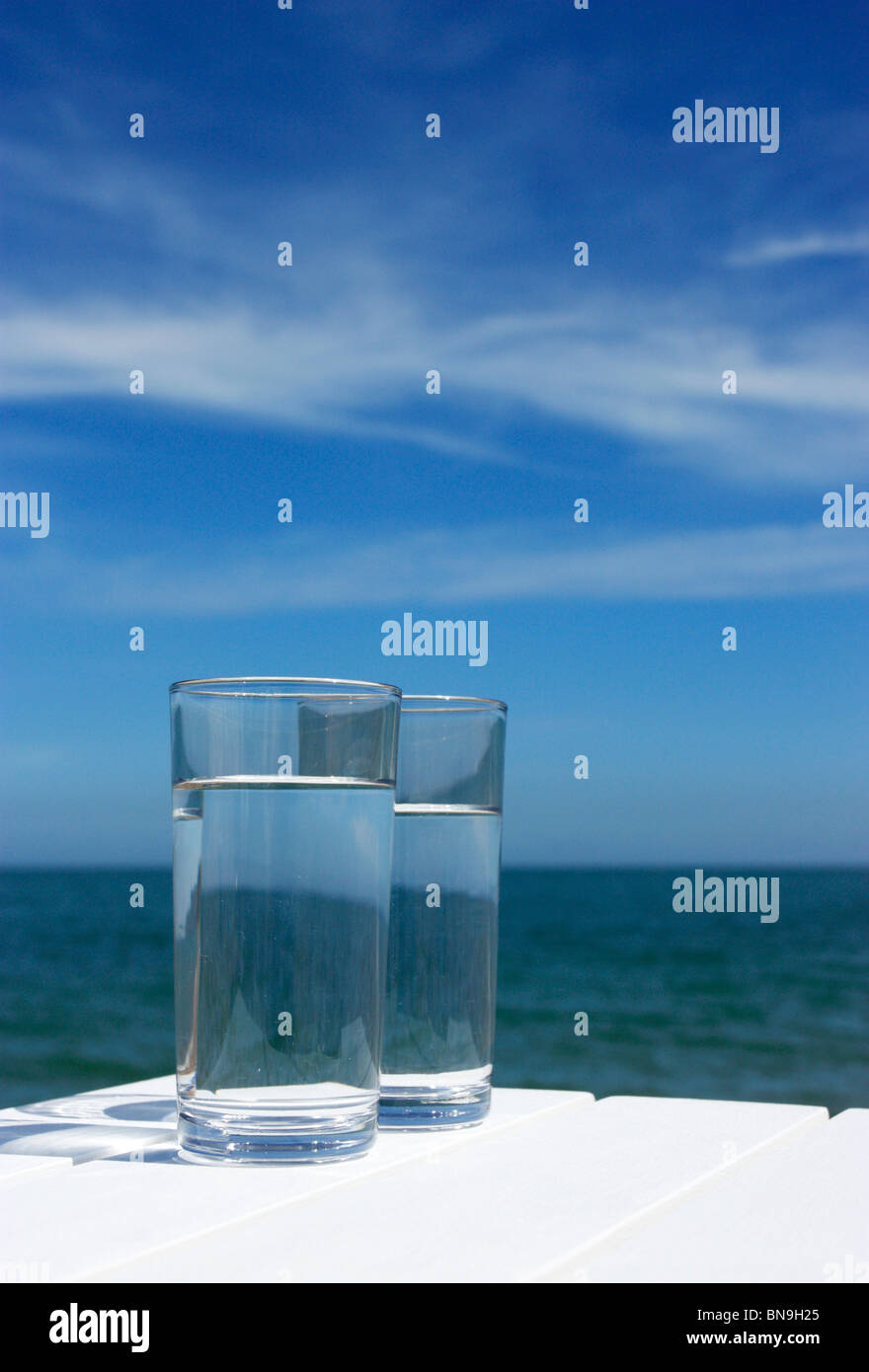 Glasses of water Stock Photo - Alamy