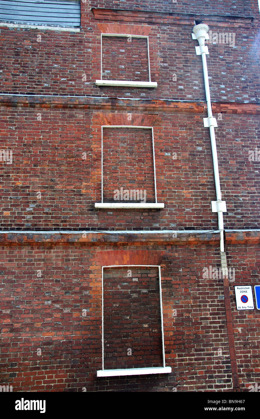 Bricked-up windows, Castle Gate, Lewes Castle, Lewes, East Sussex ...