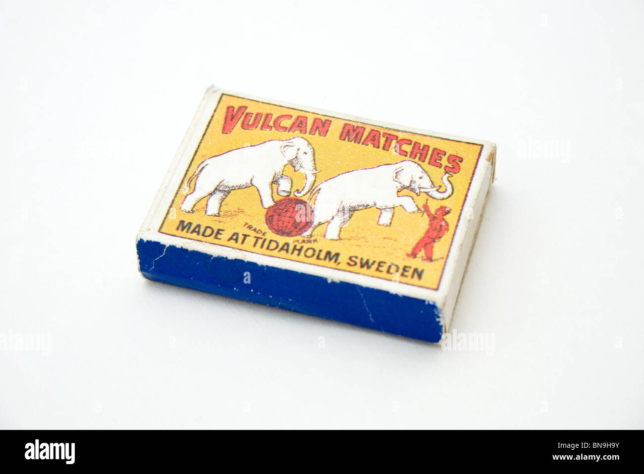 Vintage Vulcan Match box Stock Photo - Alamy