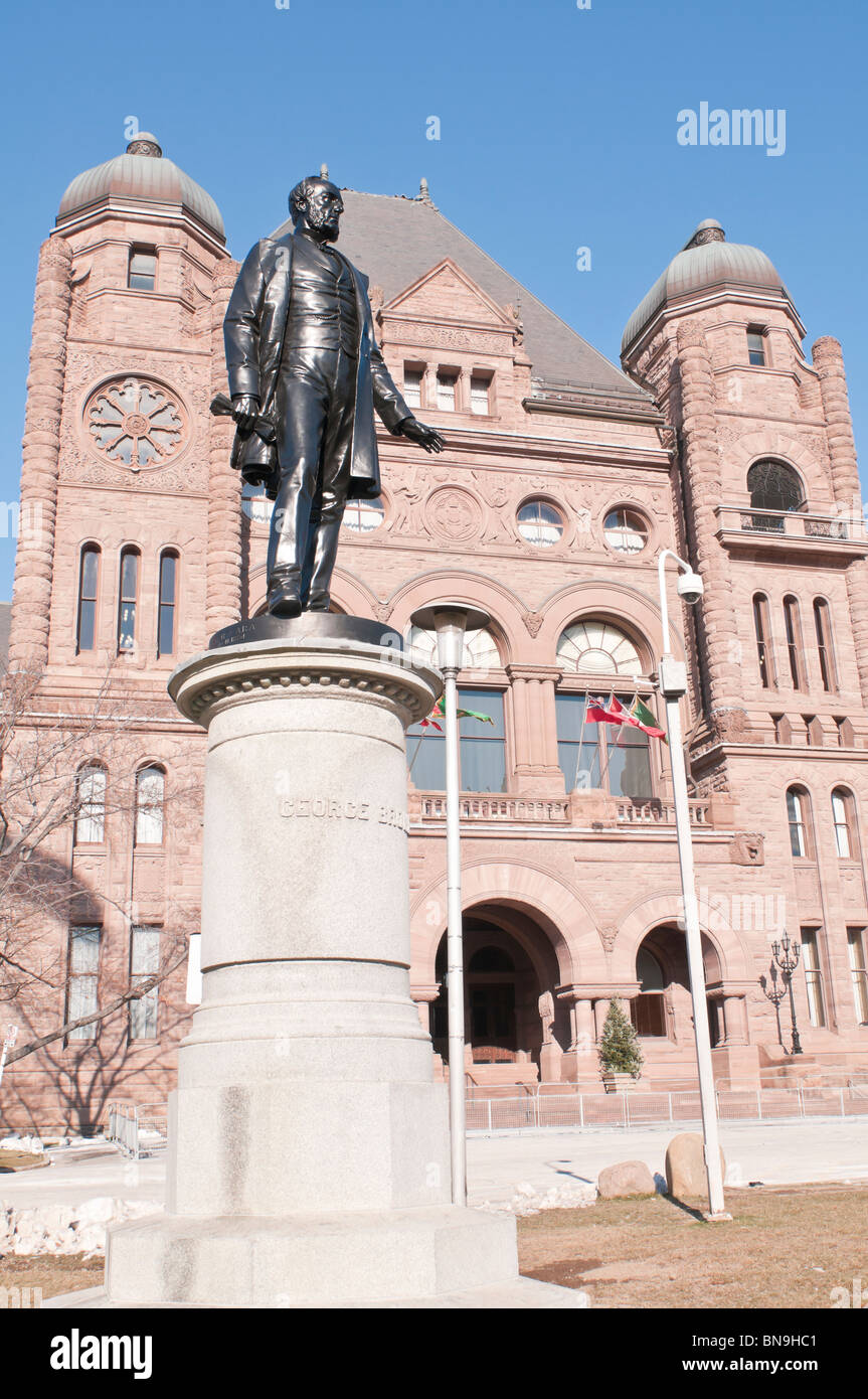 Statue of George Brown, Canadian journalist and politician, Legislative ...