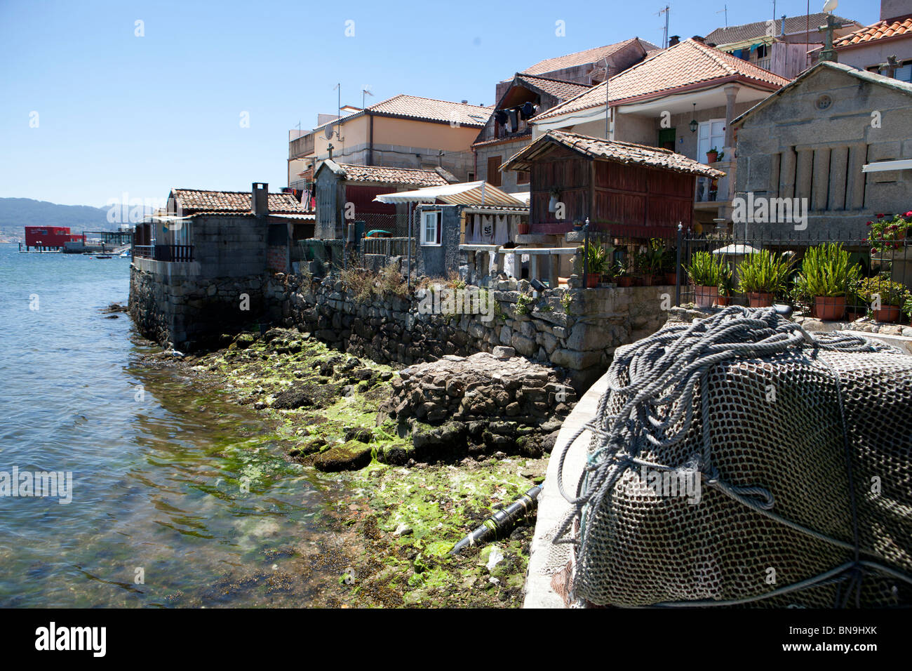 Combarro Pontevedra Galicia Spain beach architecture village typical ...