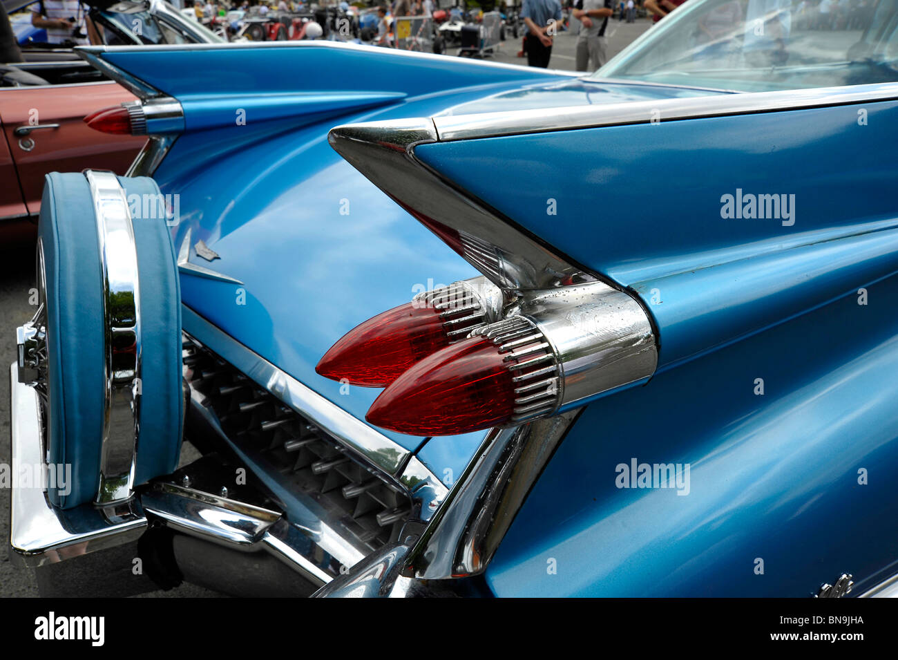 Classic car tail fins hi-res stock photography and images - Alamy