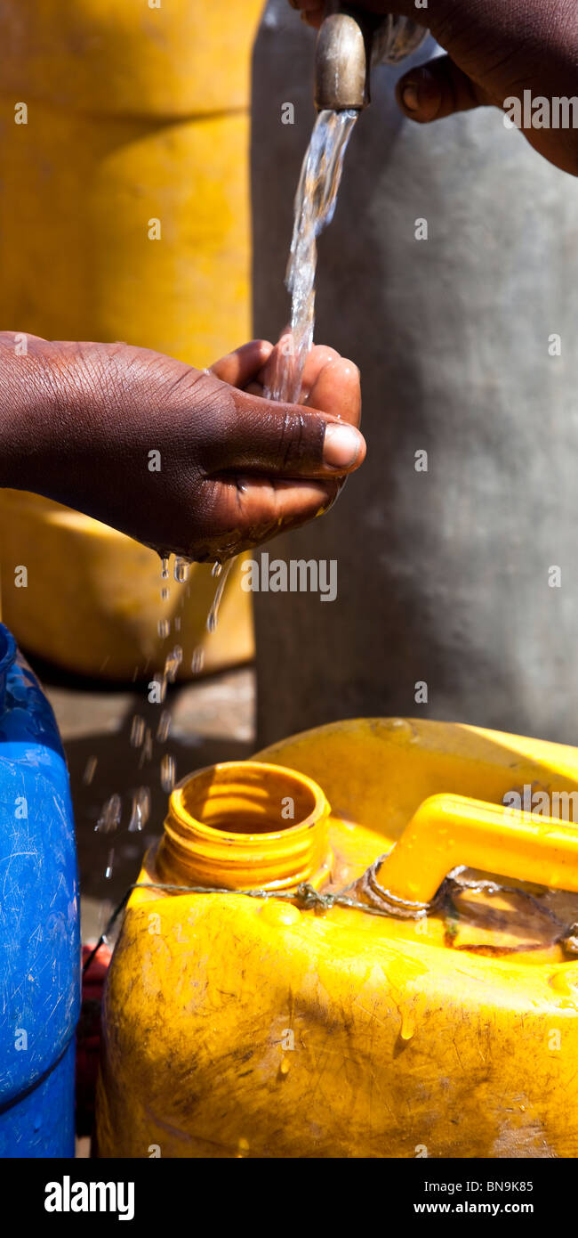 Water from a well in Ethiopia, Africa Stock Photo - Alamy