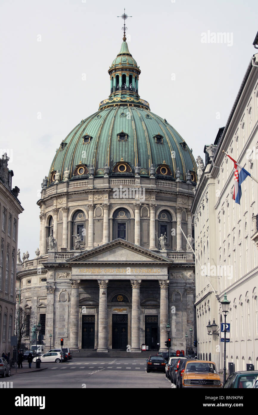 The Marble Church, King Frederick's Church, Copenhagen, Denmark Stock ...