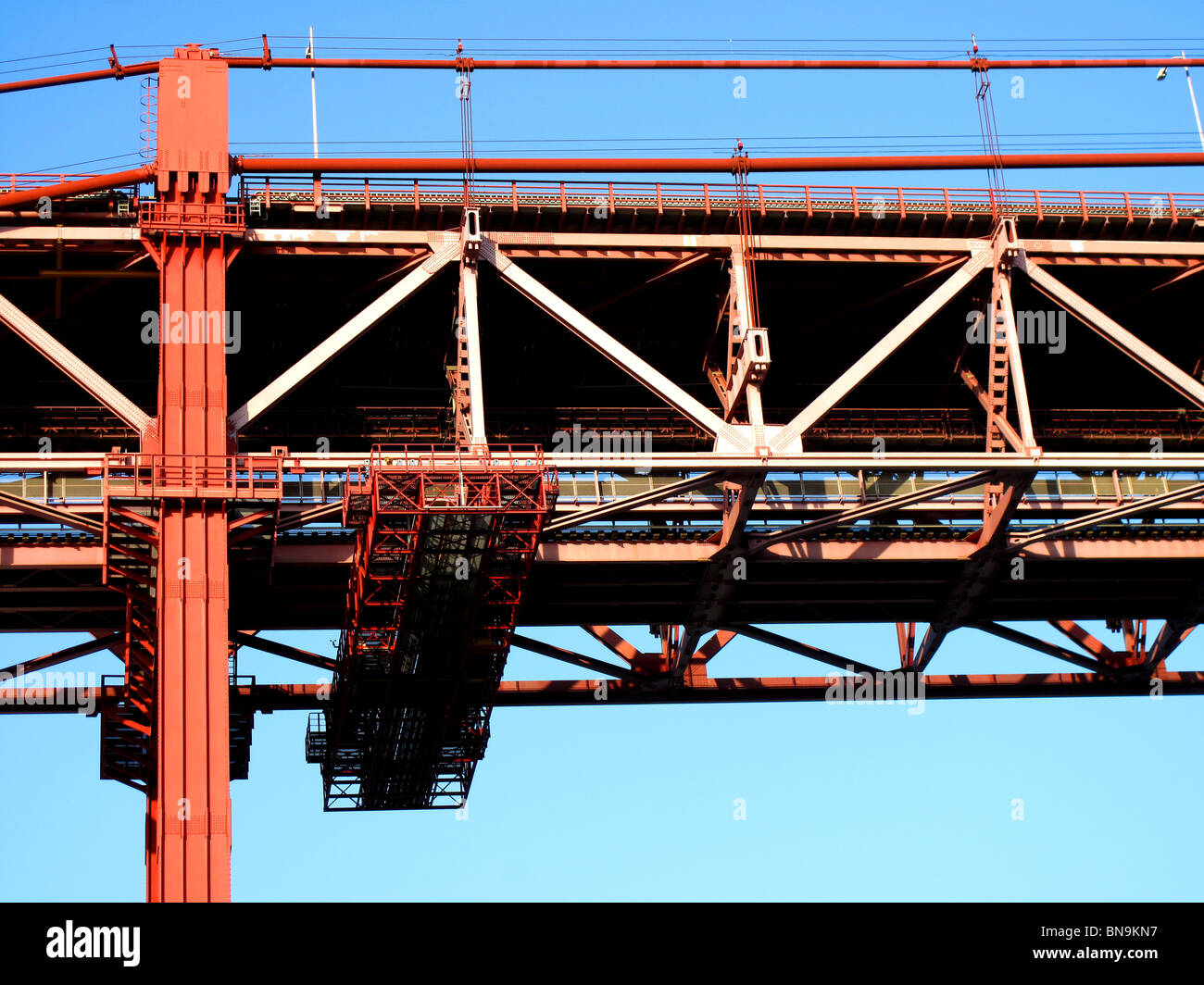 The april 25th suspension bridge the tagus estuary in lisbon hi-res ...