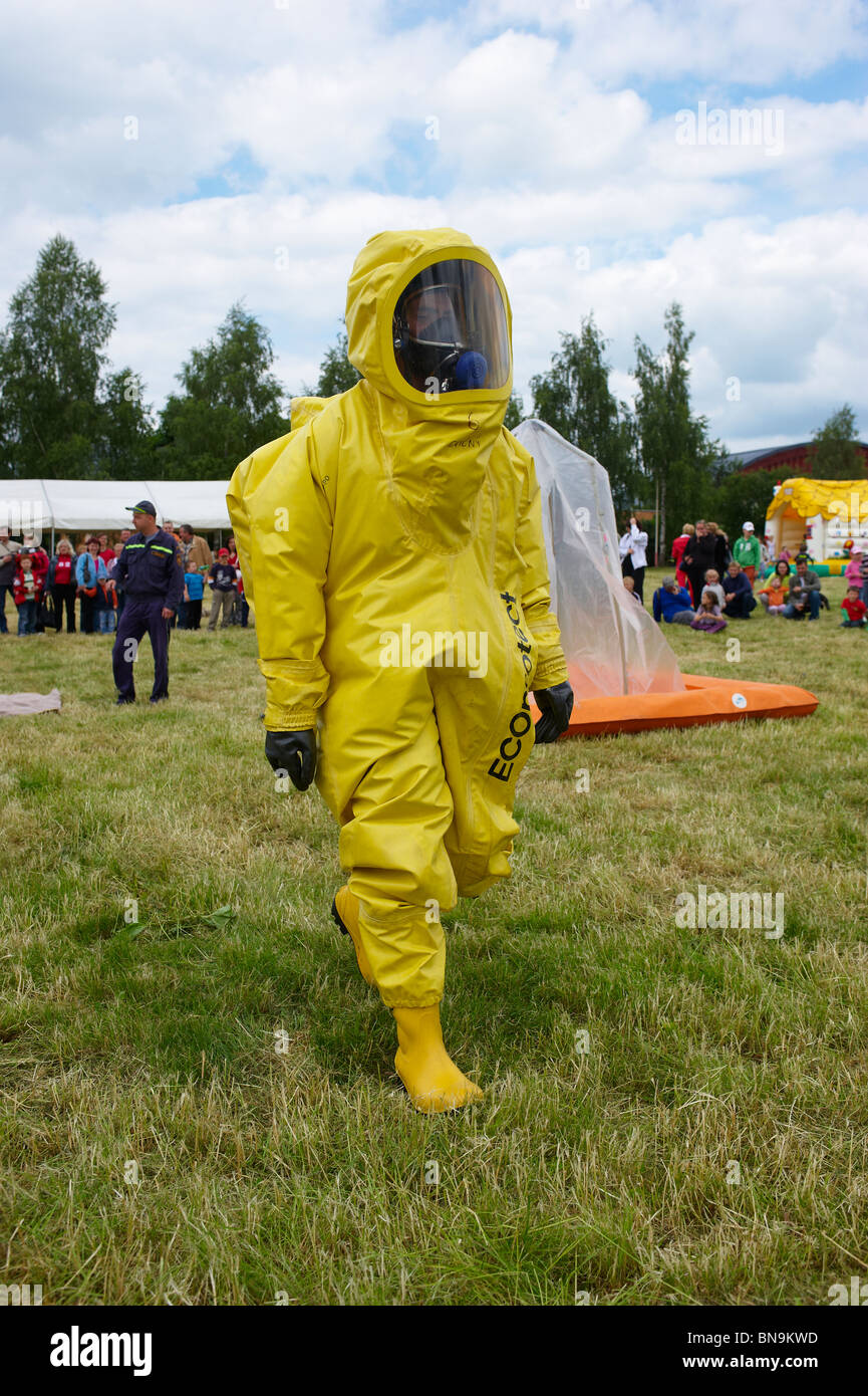 Czech firefighters training Stock Photo - Alamy