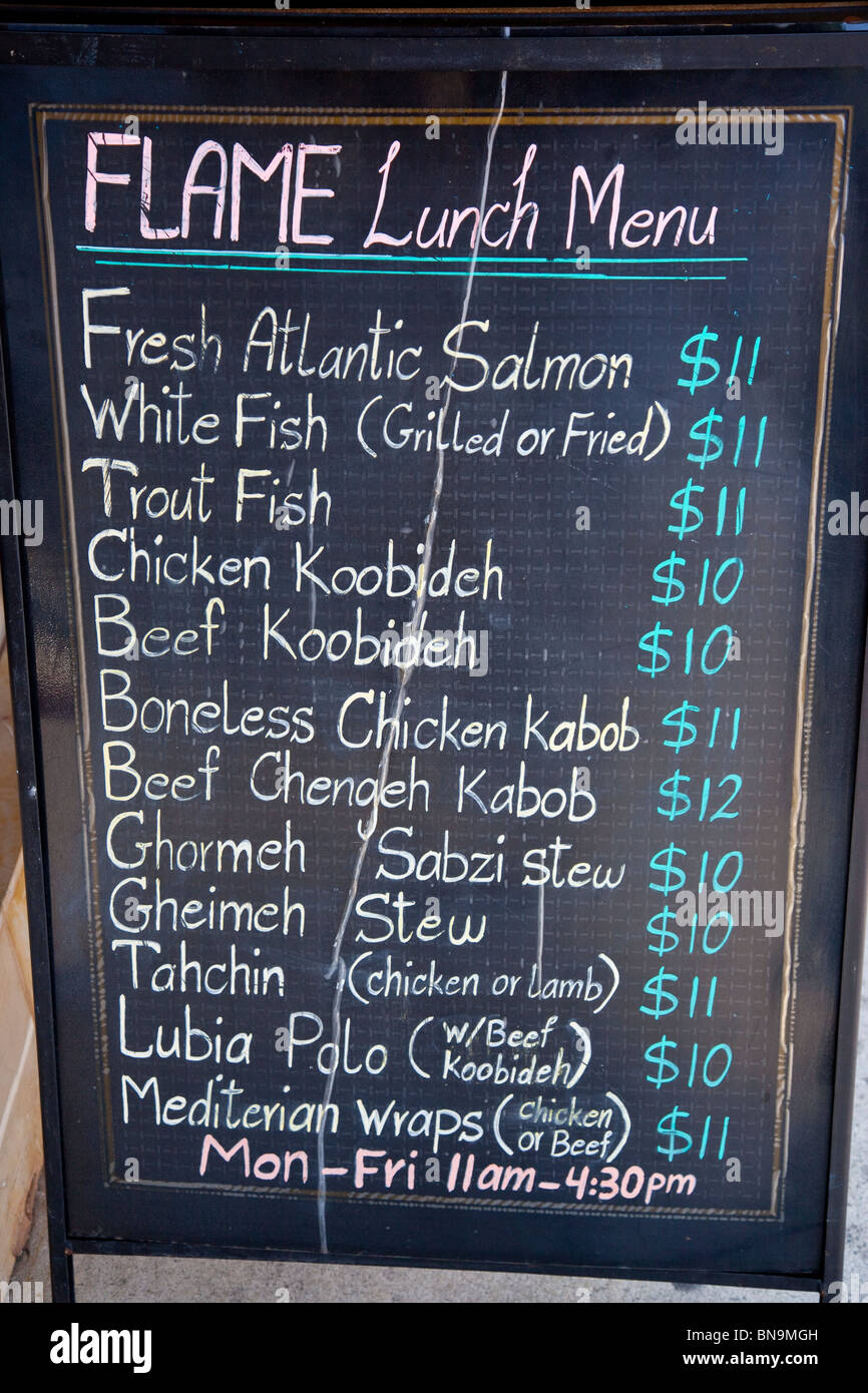 Restaurant menuboard hi-res stock photography and images - Alamy