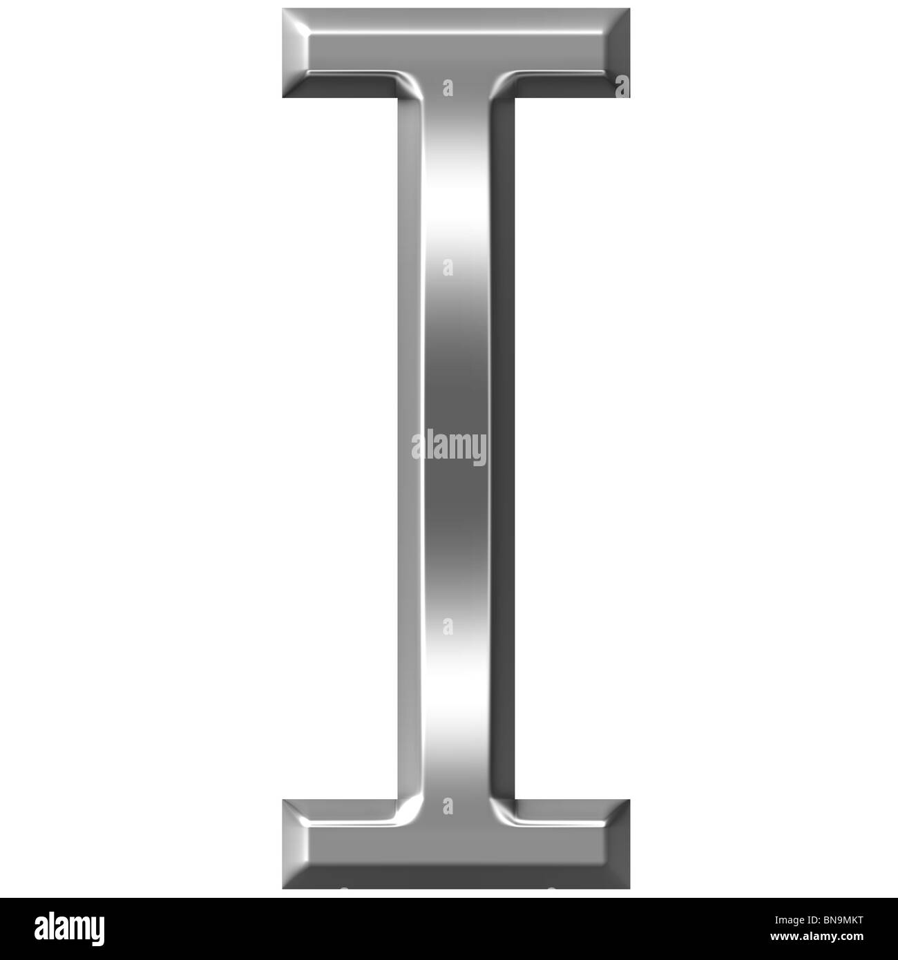 I Letter In Silver