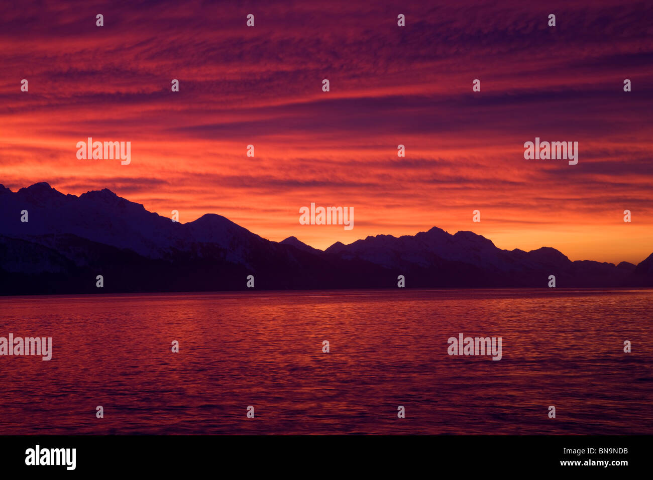 Sunset Juneau Alaska