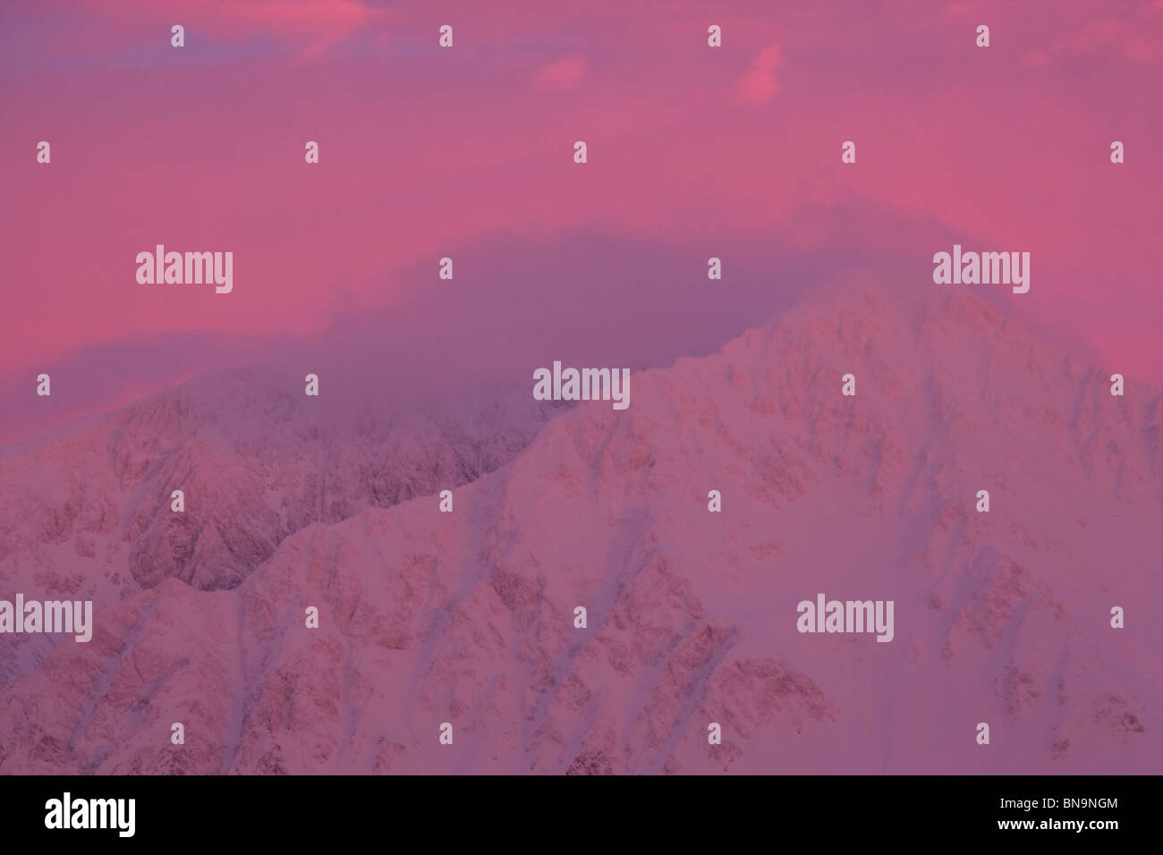 Resurrection Peak, Chugach National Forest, Seward, Alaska Stock Photo ...