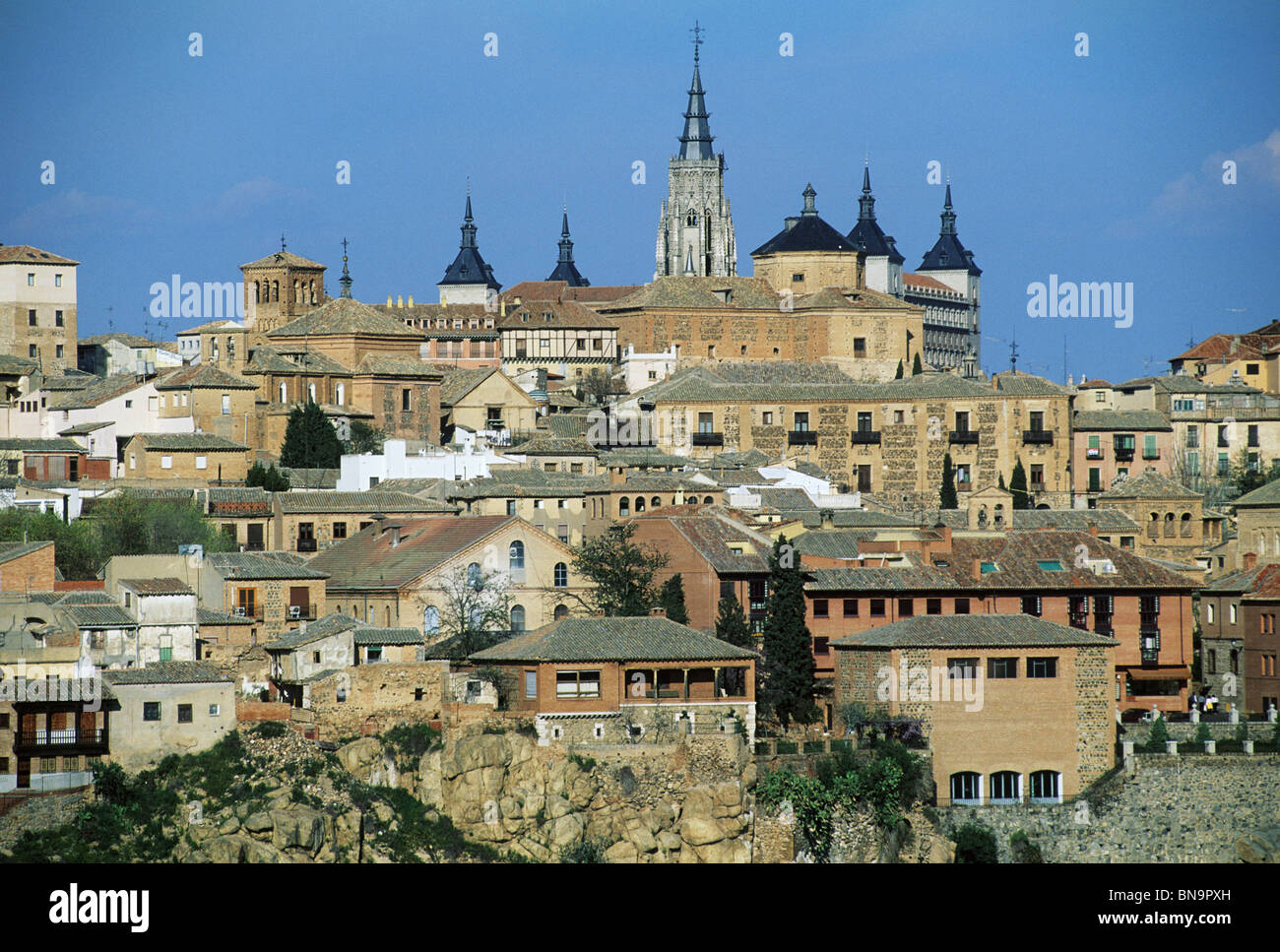 Spain, Toledo, buildings in old city Stock Photo - Alamy
