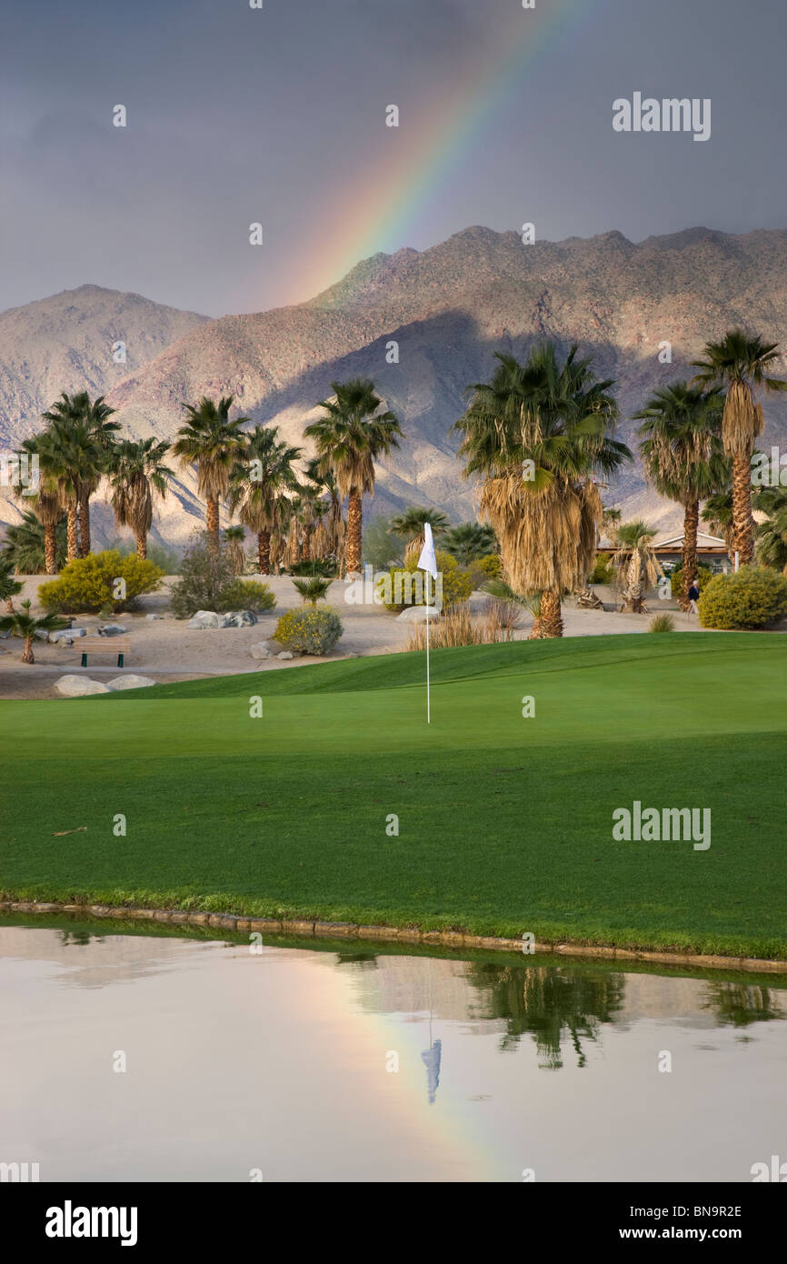 A rainbow at The Springs at Borrego RV Resort and Golf Course, Borrego ...