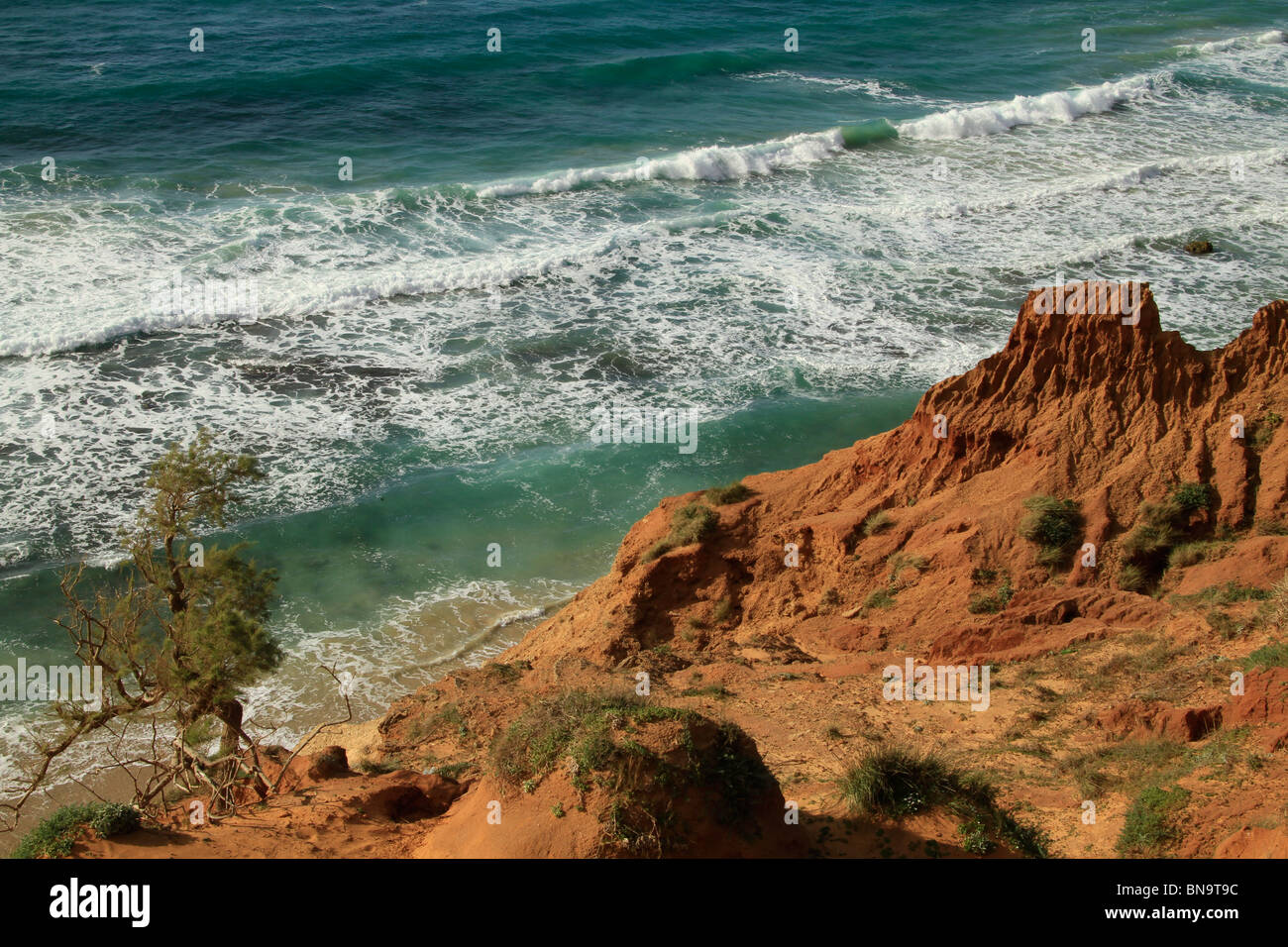 Israel, Sharon region, the cliffs at Gaash beach Stock Photo - Alamy
