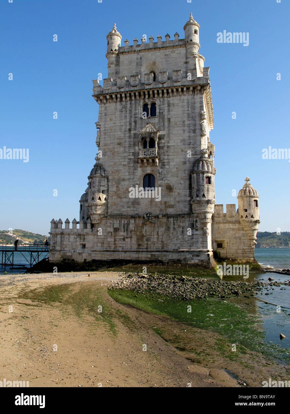 The Torre De Belém (Belem Tower) on the Waterfront in Belem in Lisbon ...