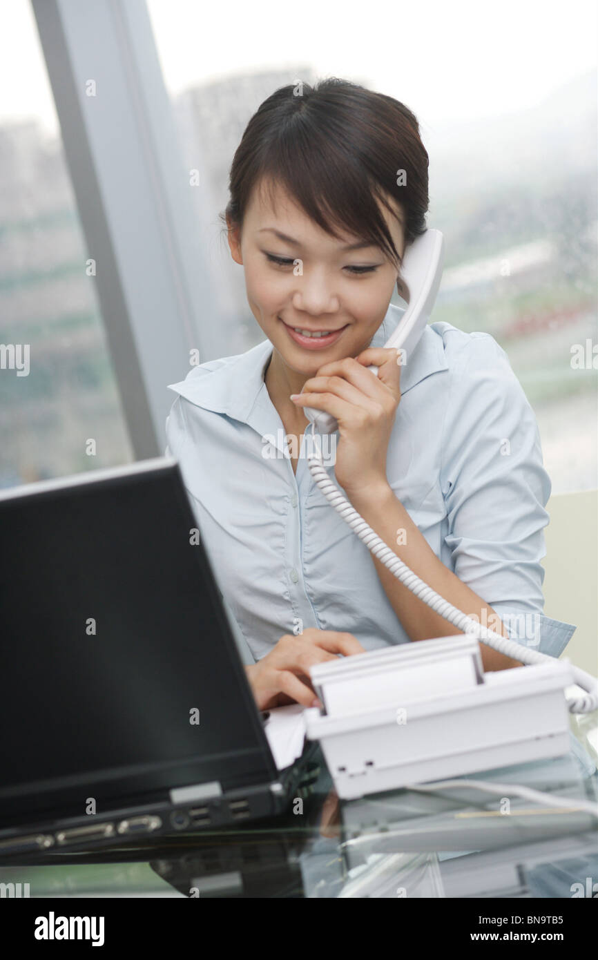 white-collar workers working in office Stock Photo - Alamy