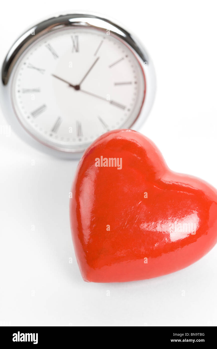 Heart shape clock hi-res stock photography and images - Alamy