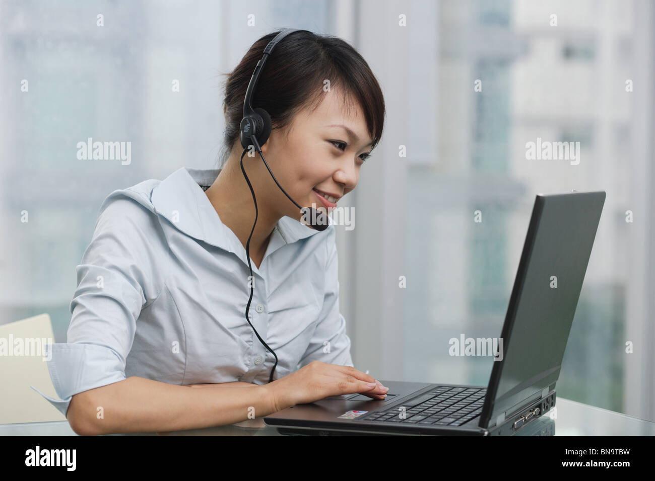 white-collar workers working in office Stock Photo - Alamy