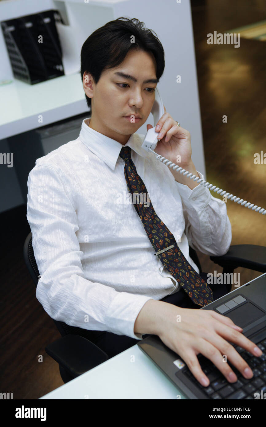 white-collar workers working in office Stock Photo - Alamy