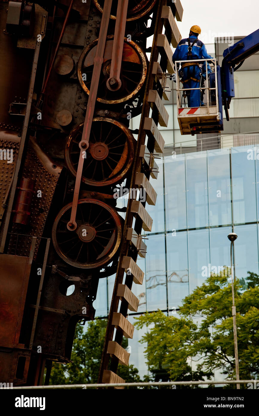Train monument in Wroclaw Stock Photo - Alamy