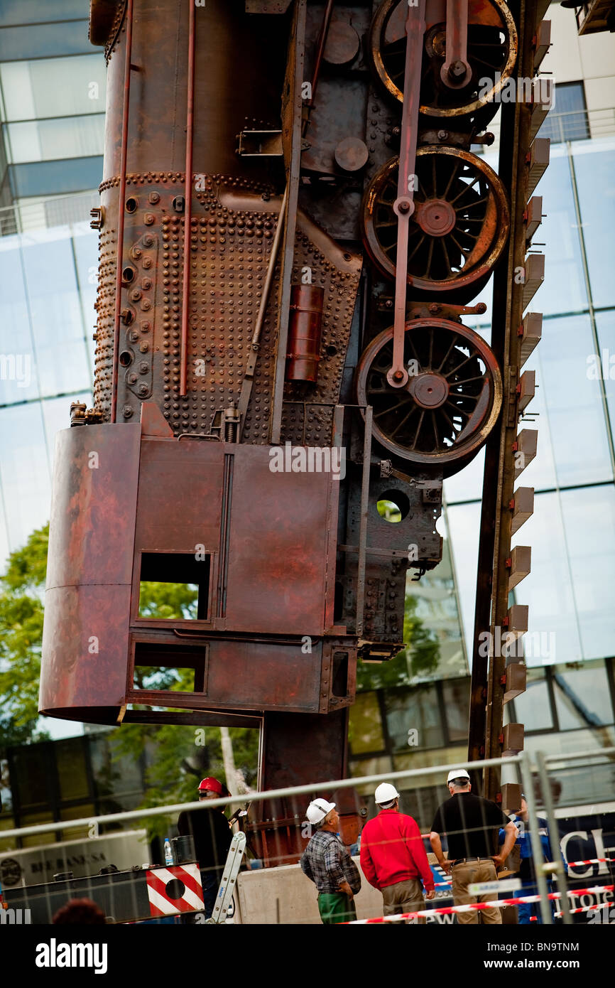 Train monument in Wroclaw Stock Photo - Alamy