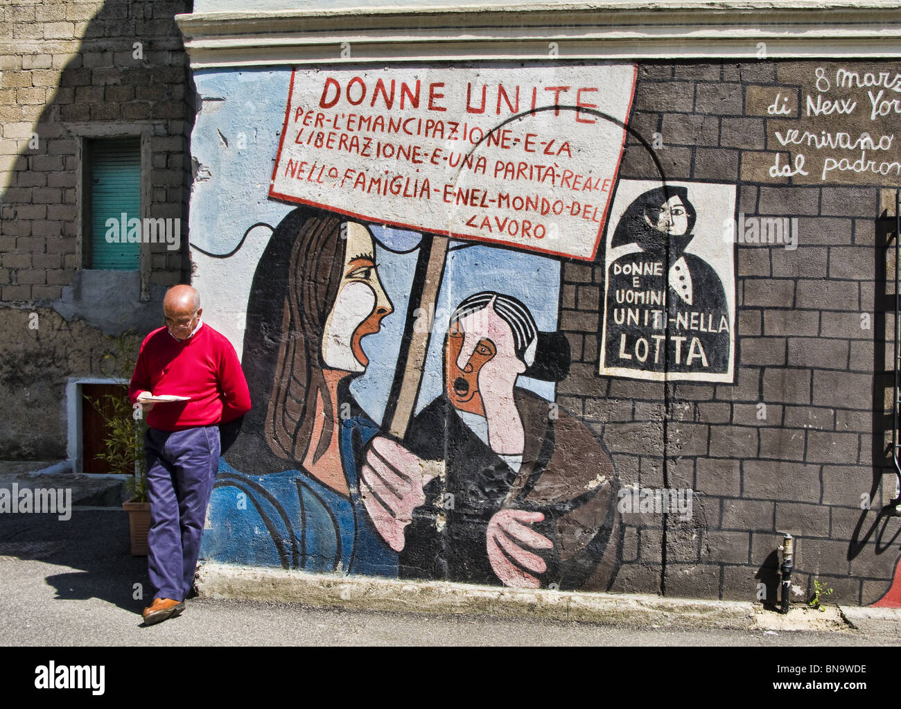 Orgosolo, Sardinia. Murales Stock Photo - Alamy