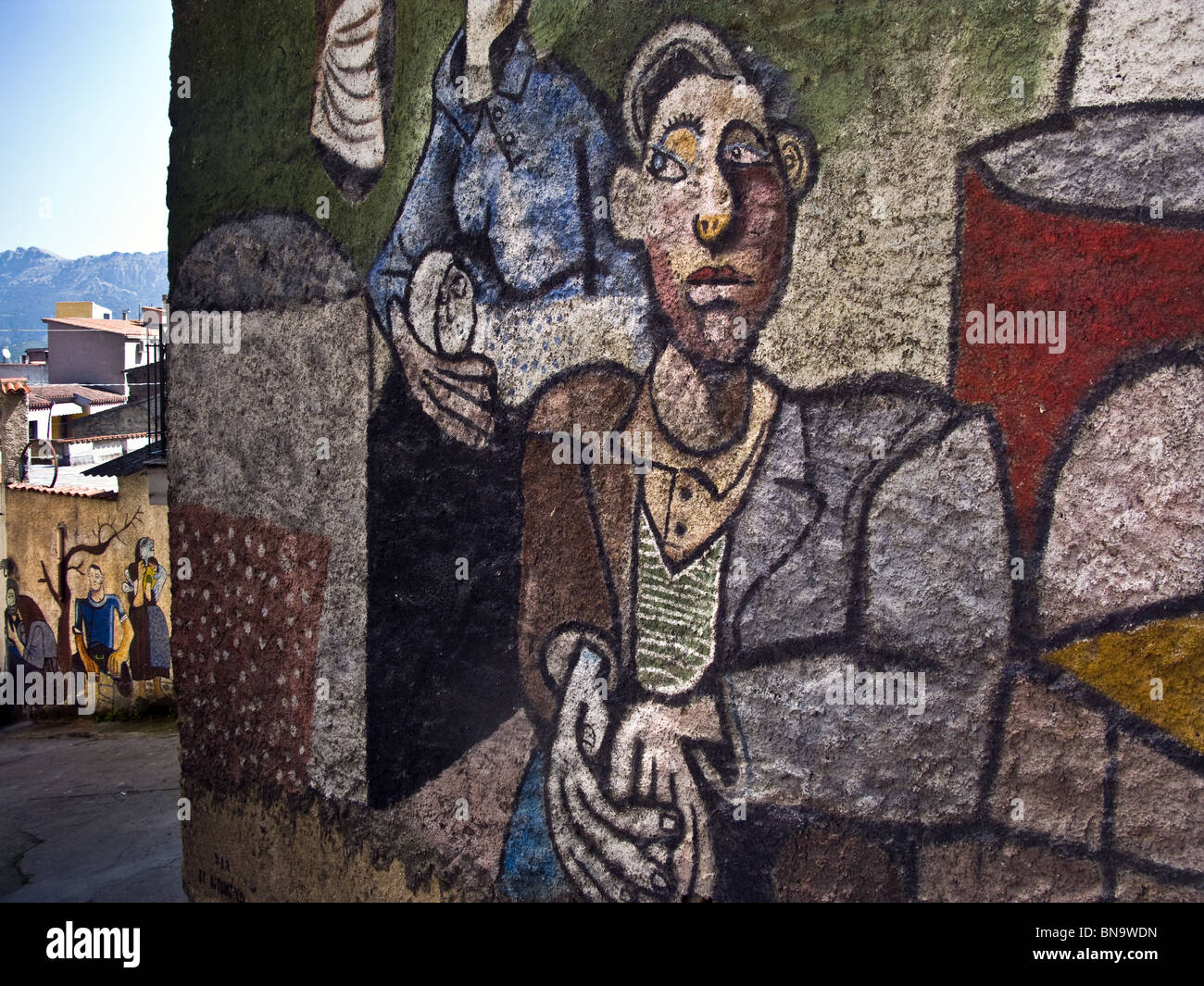 Orgosolo, Sardinia. Murales Stock Photo - Alamy