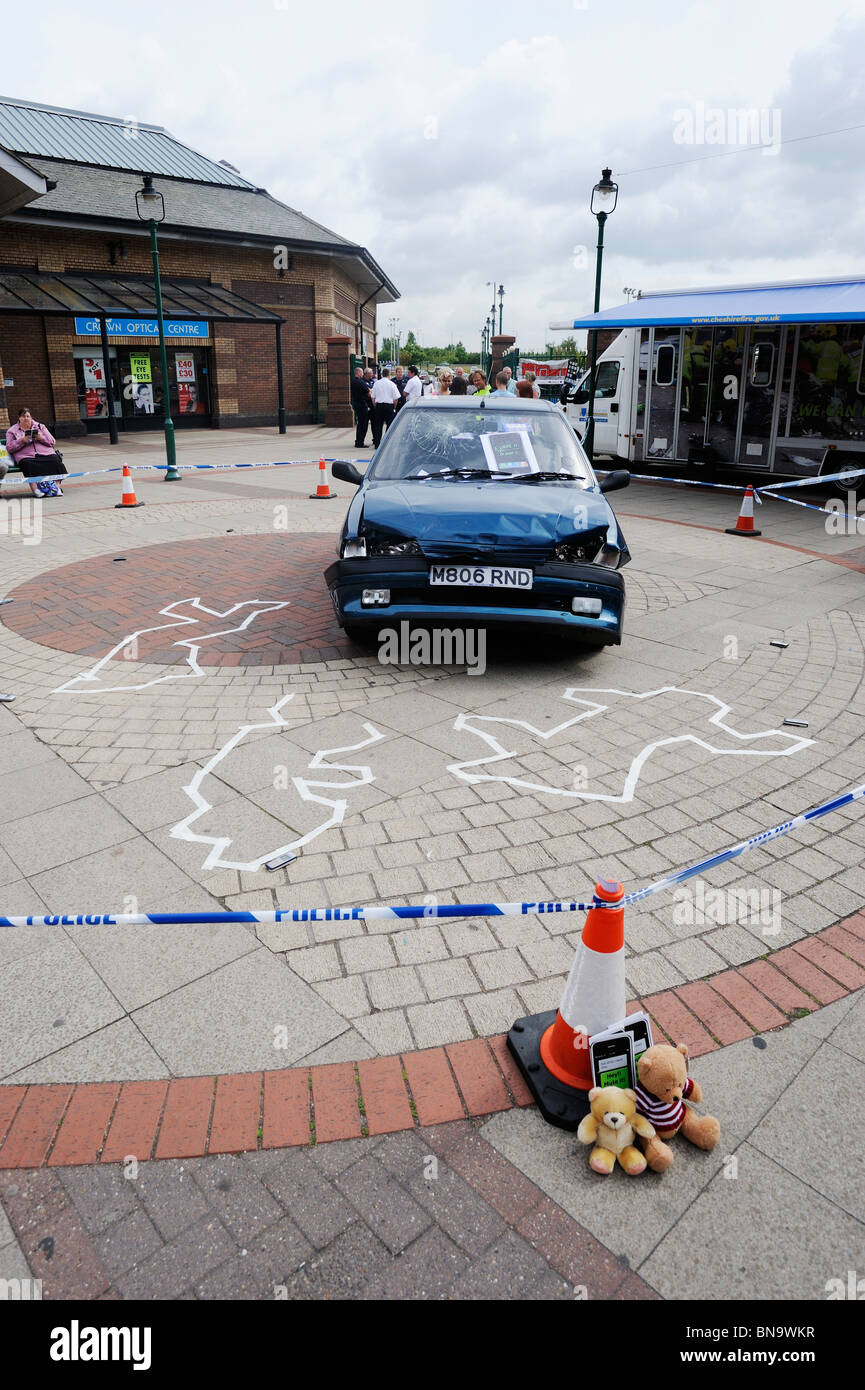 Road Safety Training public demonstration aimed to deter people from ...