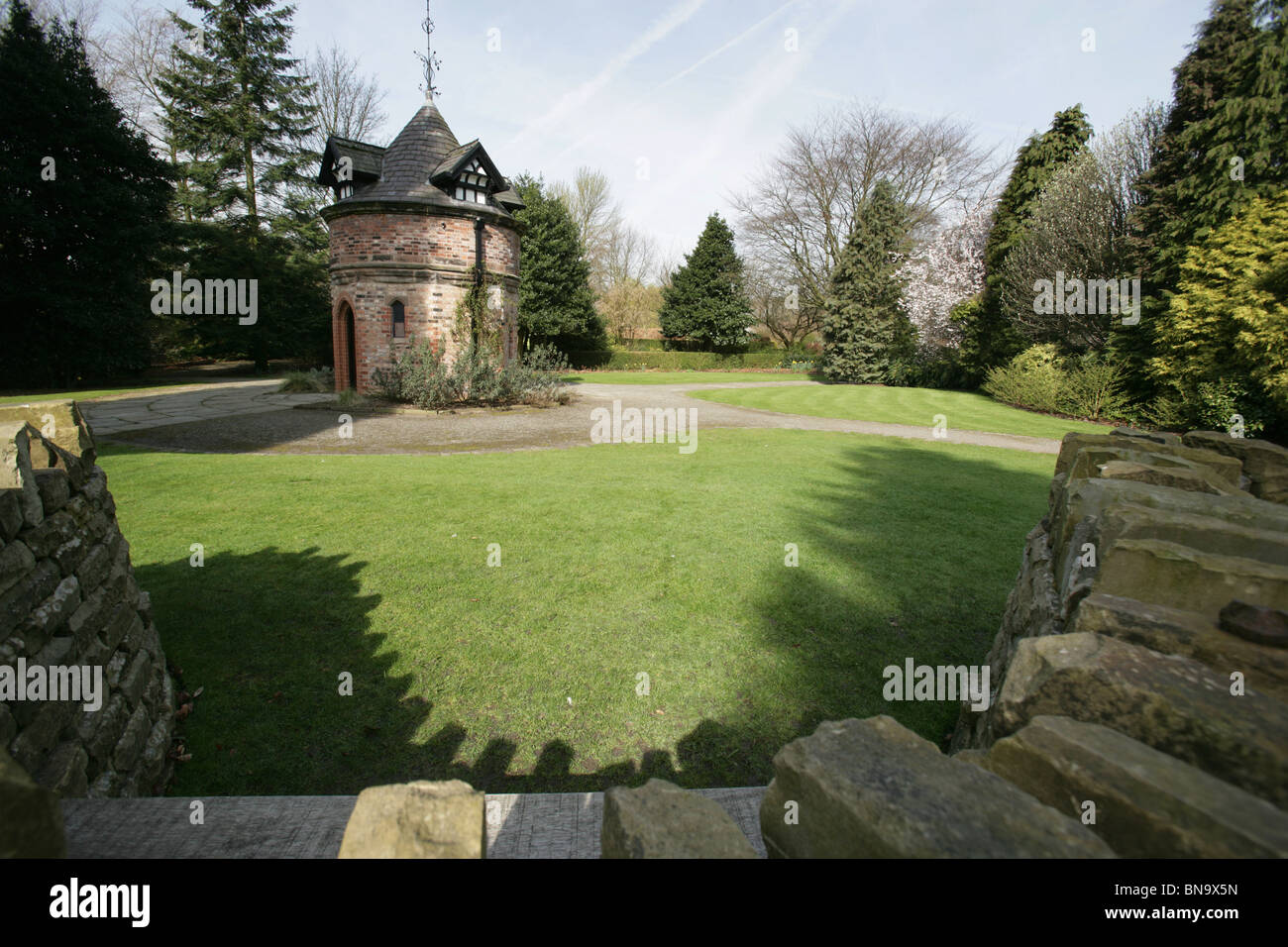 Walkden Gardens, Sale, England. The 19th century Dovecote was ...