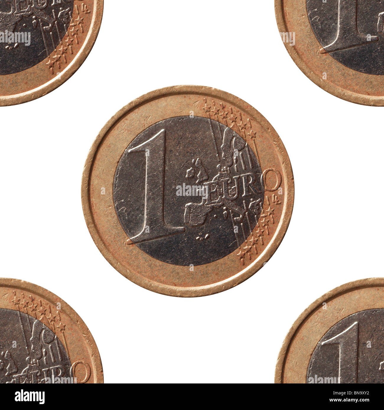 Repeating backround as one euro isolated Stock Photo - Alamy