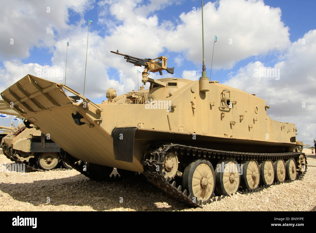 Israel, Shephelah, BTR-50P Armored personnel carrier at the Armored ...
