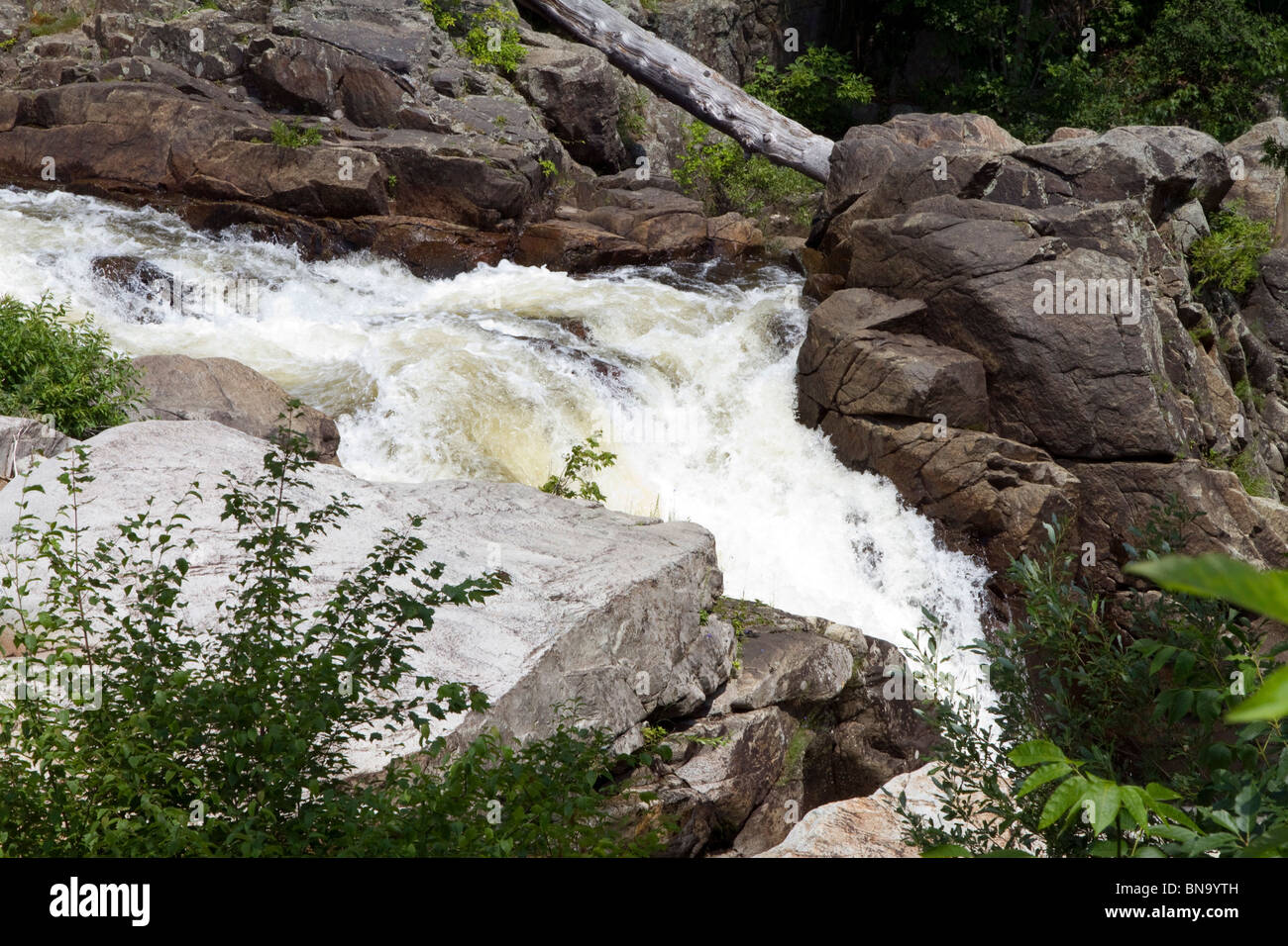 Ausable River flume scene Stock Photo - Alamy