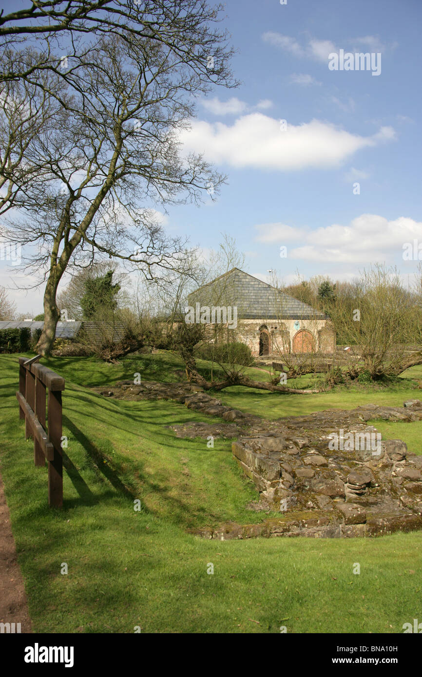 Norton Priory Museum & Gardens. Spring view of Norton Priory garden and ...