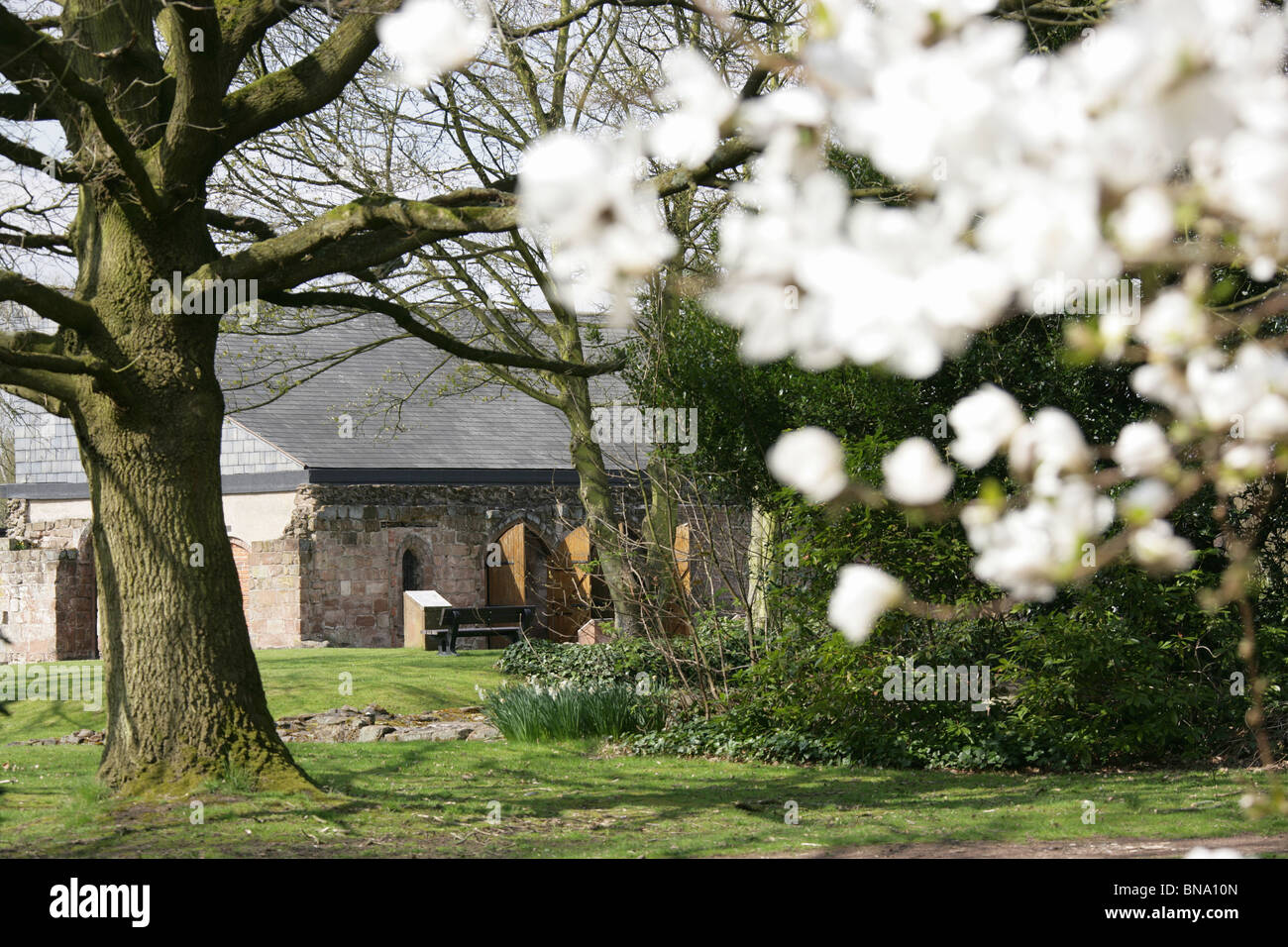 Distant view of the priory hi-res stock photography and images - Alamy