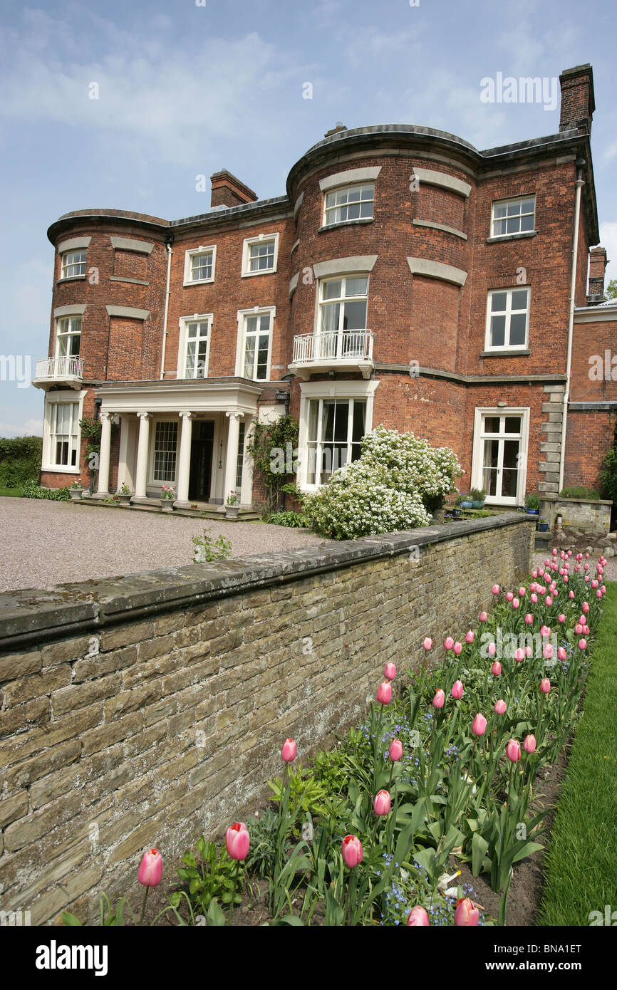 Rode Hall Country House and Gardens. Picturesque spring view of the ...