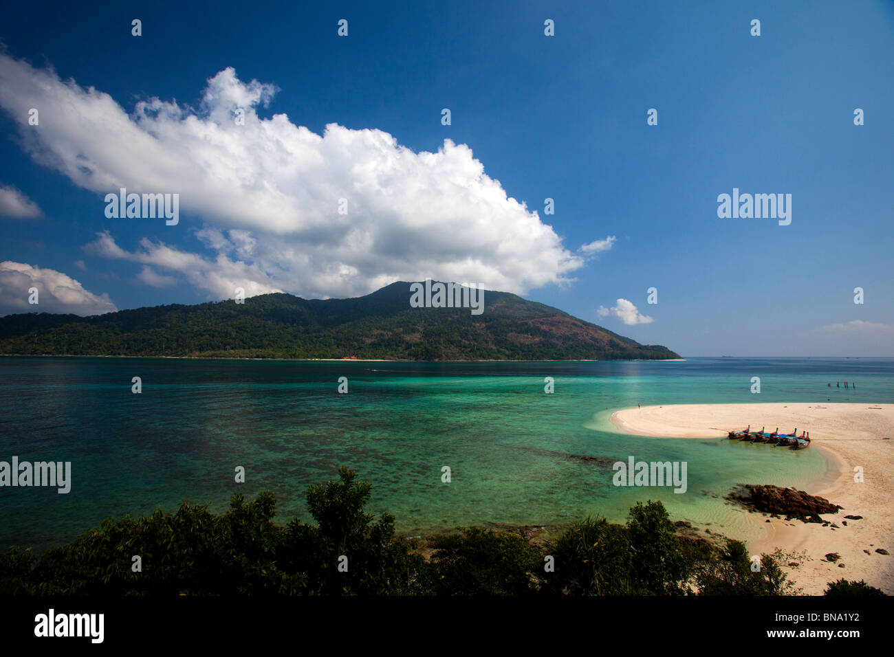 Beautiful sunset beach at Khoh Lipe, Satul Thailand Stock Photo - Alamy